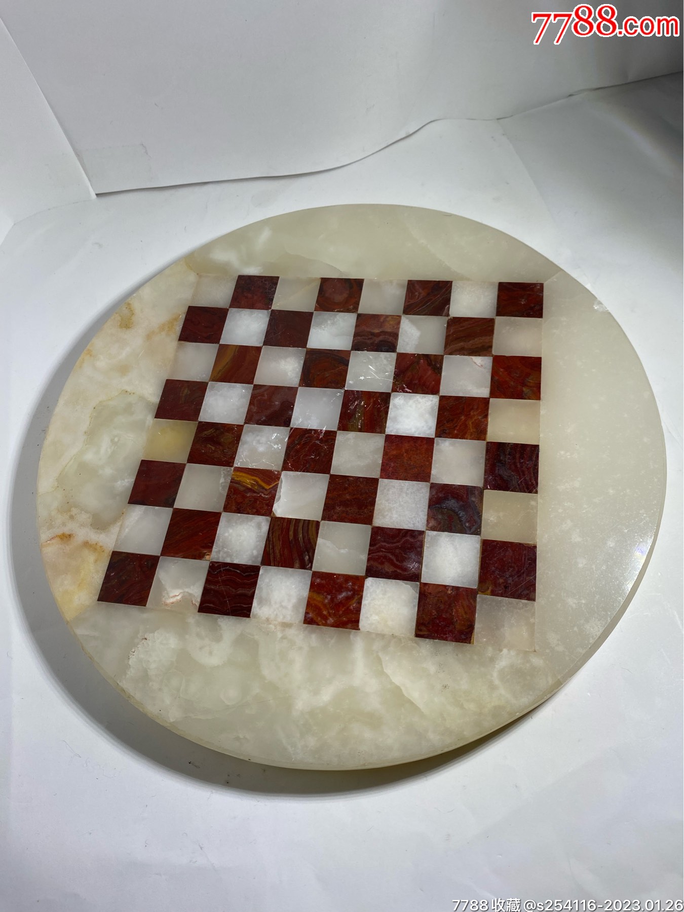美国产大理石棋盘国际象棋棋盘直20cm厚1.2cm重1083克特价800包邮AF-价格:800元-se91628995-象棋-零售-7788 ...