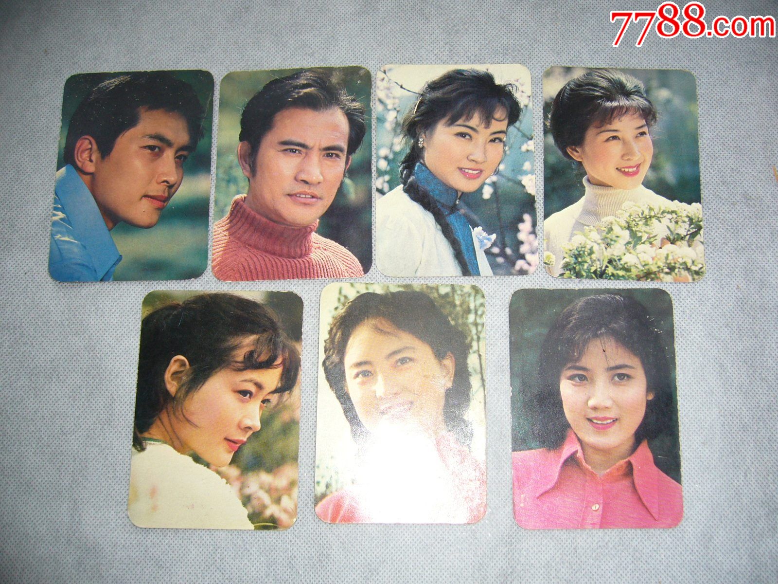 1981电影演员年历卡7张_小画片_图片欣赏_收藏价格_7788烟标收藏