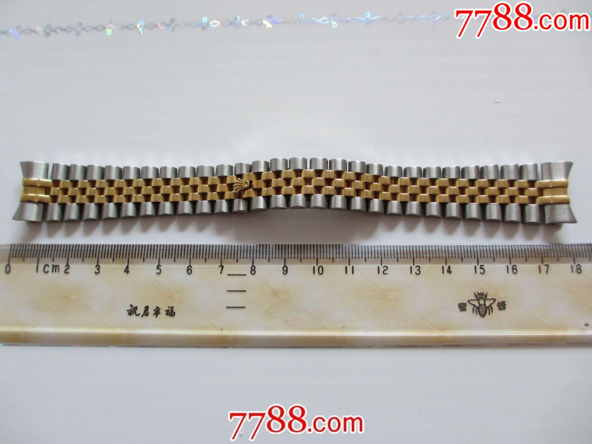 从正宗瑞士【劳力士】男士腕表上拆下来的【劳力士】间金20MM弯头折叠表带！【2】-价格:698元-se92045294-表带/表链-零售-7788收藏__收藏热线