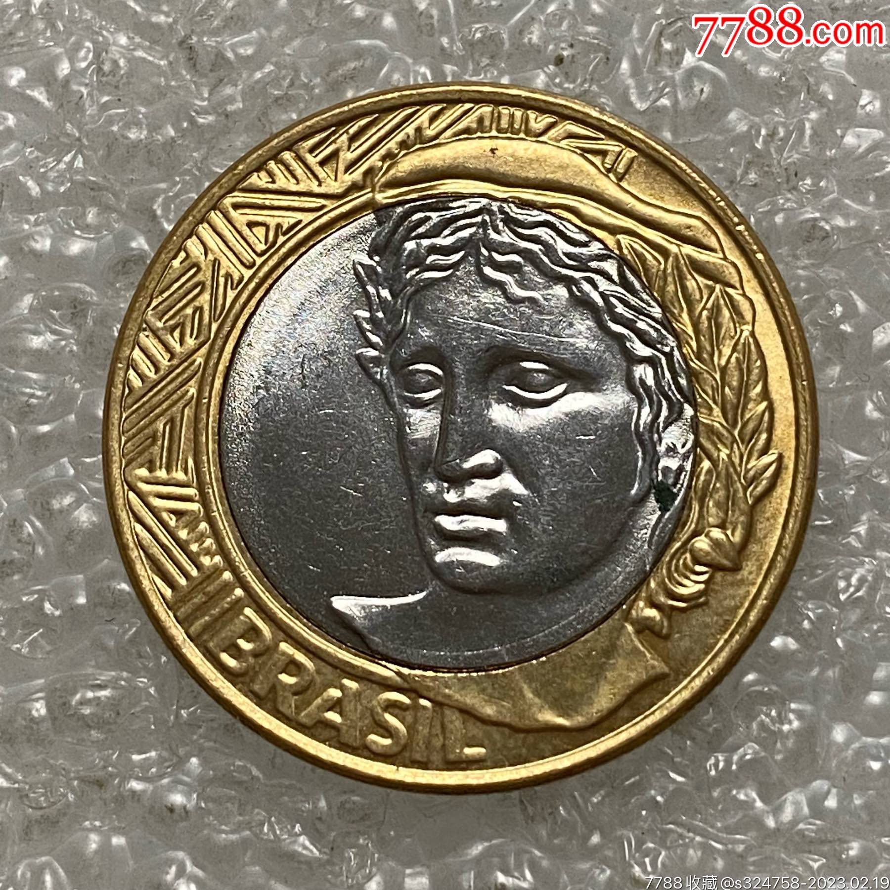 巴西2003年1里亚尔双色币_外国钱币_图片价值_收藏交易_7788小人书