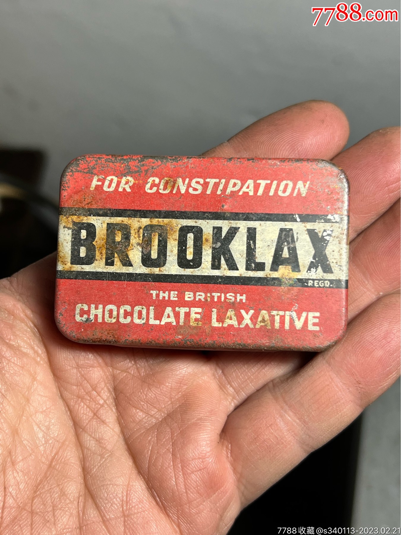 Brooklax老铁皮小盒子一个老巧克力盒子拆迁农村收来的包邮-价格:80元-se92111035-旧盒子-零售-7788收藏__收藏热线