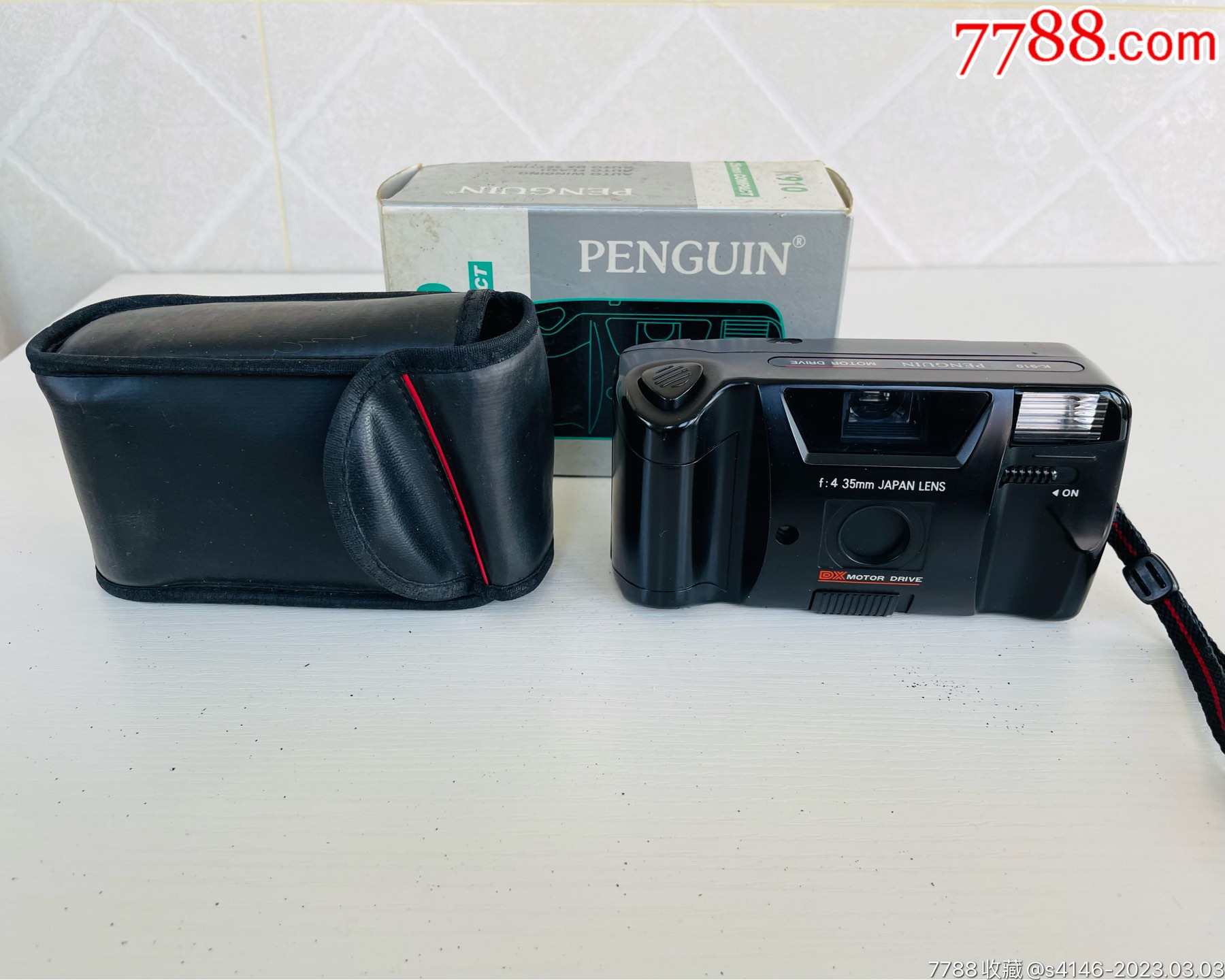 日本PENGUIN相机K910带原皮套和纸盒，整体外观看起来还不错，但是不会用，-价格:50元-se92346217-单反相机-零售-7788 ...