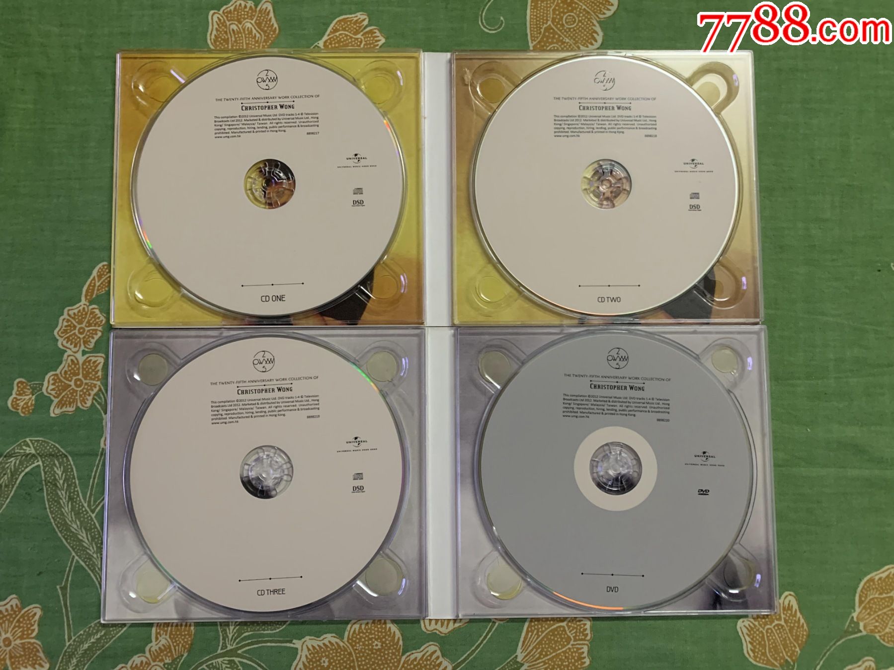 《黄凯芹廿五年》香港原装正版纸盒首版3CD+DVD_音乐CD_乐韵唱片【7788木艺】