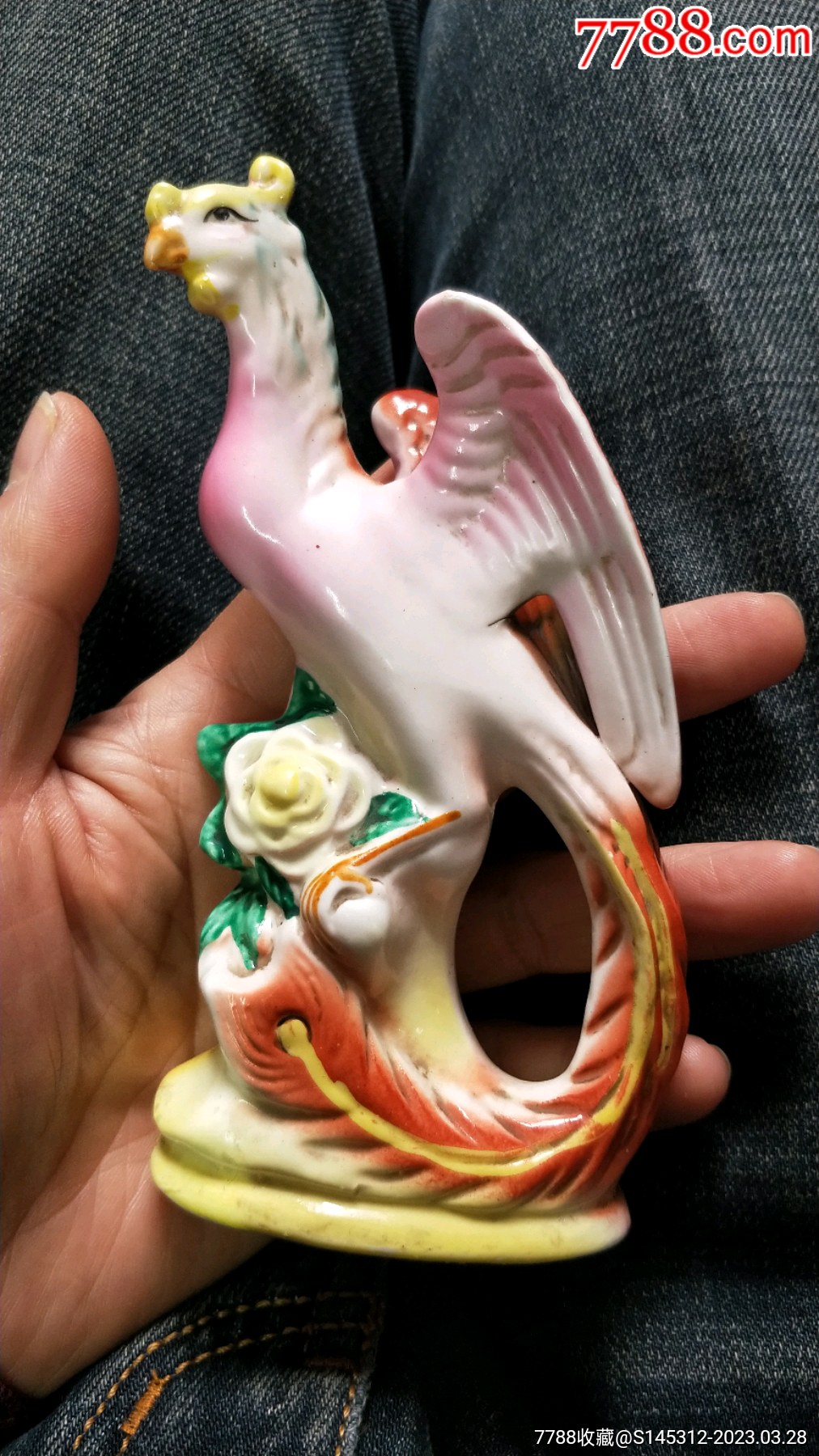 瓷凤凰摆件_雕塑瓷/瓷雕_汇丰收藏阁【7788收藏__收藏热线】