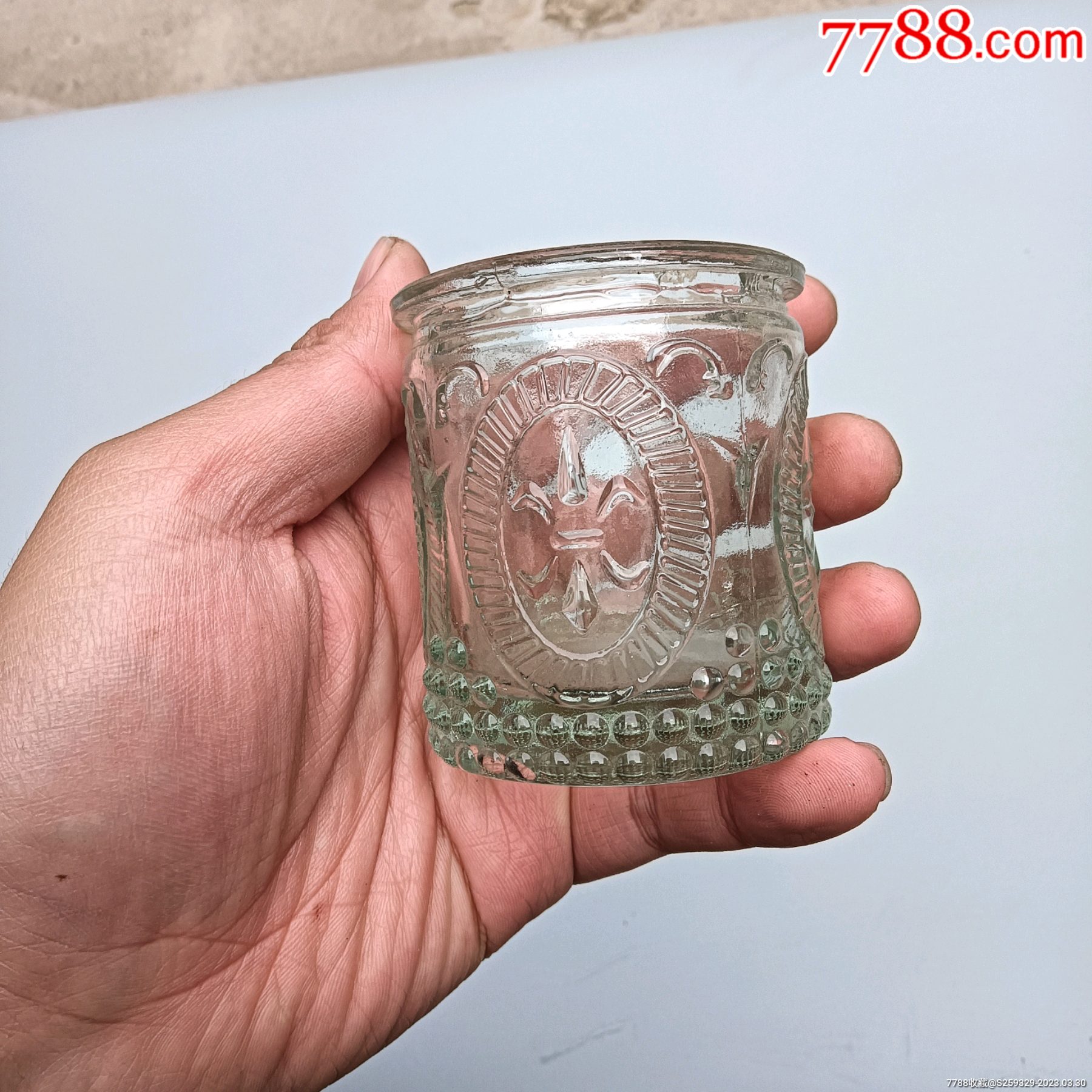 民国时期大烟灯琉璃底座一个保存的不错，刷干净了图案清晰漂亮，户里收的放心购买，_其他琉璃工艺_山东大木头下乡收货【7788收藏__收藏热线】