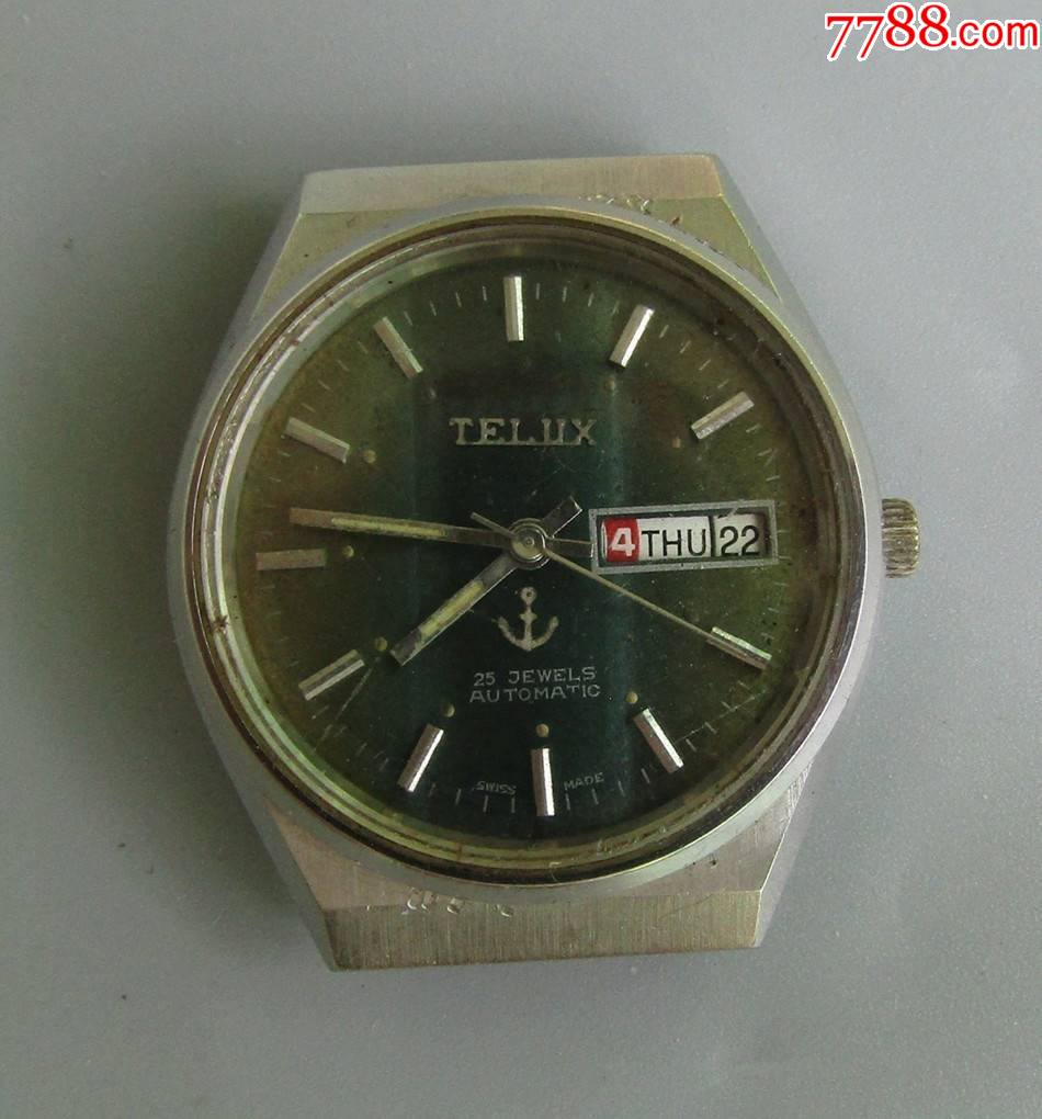 瑞士铁力士TELUX自动机械古董男表_手表/腕表_老货古玩店【7788收藏__收藏热线】