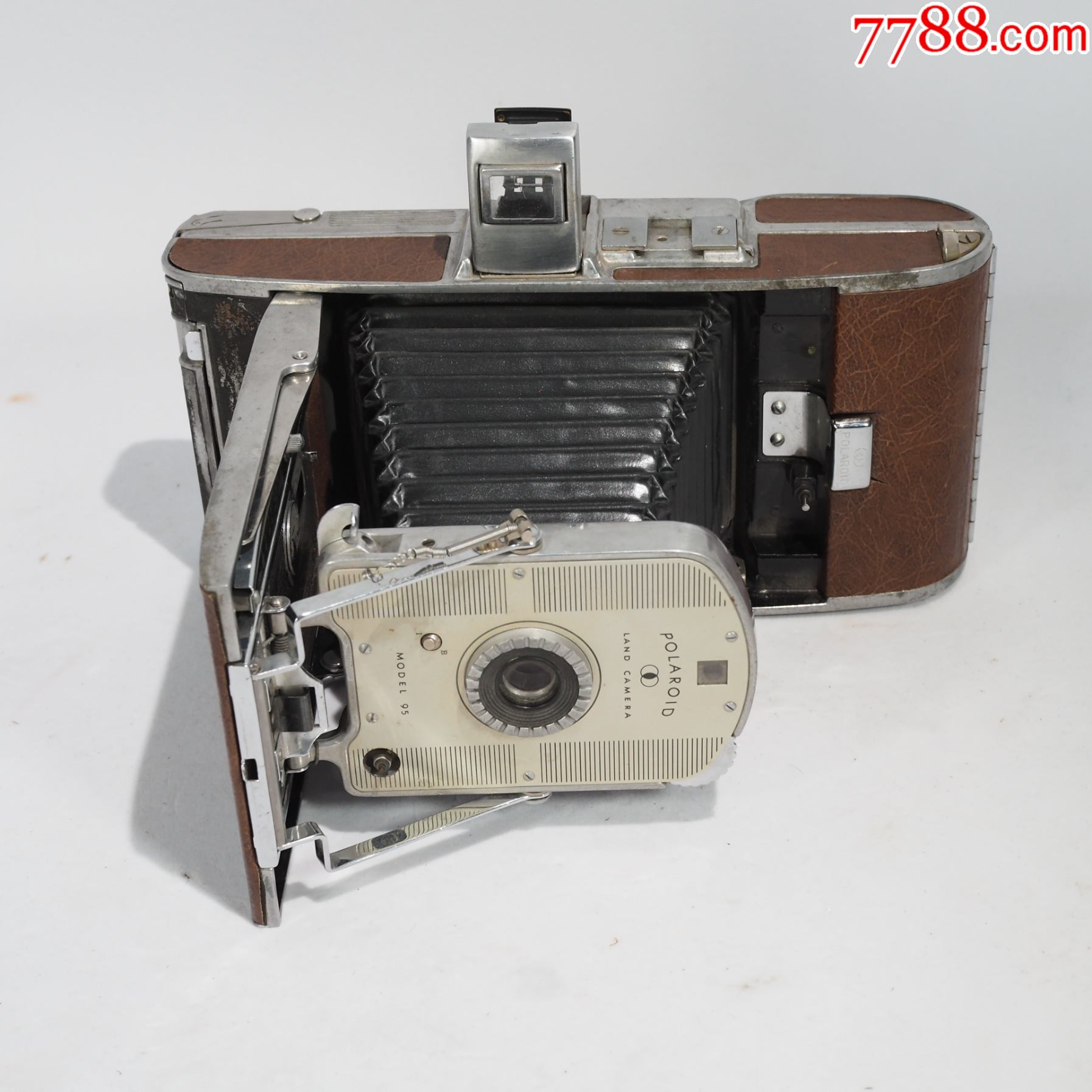 1951西洋古董宝丽来Polaroid95大皮腔折叠相机一次成像怀旧摆件-价格:1199元-se93146775-傻瓜机/胶片相机-零售 ...