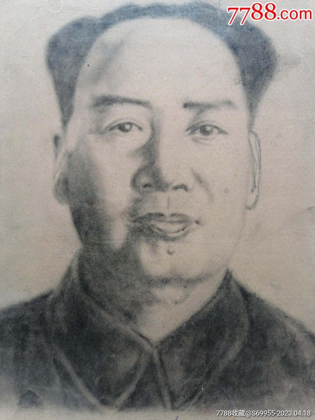 毛泽东毛主席天安门画像！栩栩如生！逼真细腻！-价格:130元-se93359155-人物国画原作-零售-7788收藏__收藏热线