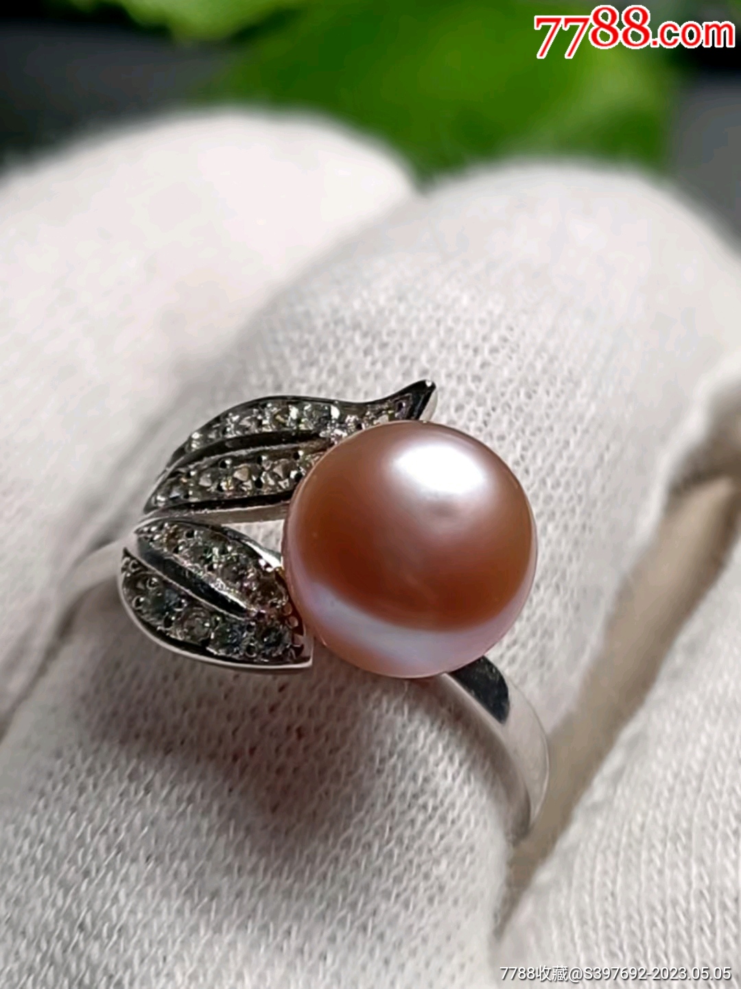 s925纯银镶嵌天然淡水珍珠戒指-价格:68元-se93701305-珍珠-零售-7788收藏__收藏热线