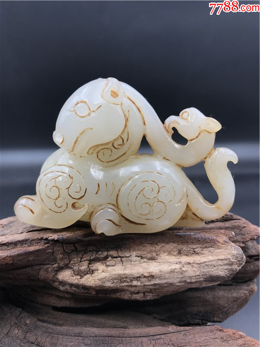 一口价和田玉古兽精雕摆件特价包邮_和田玉_古藏小馆子【7788收藏__收藏热线】