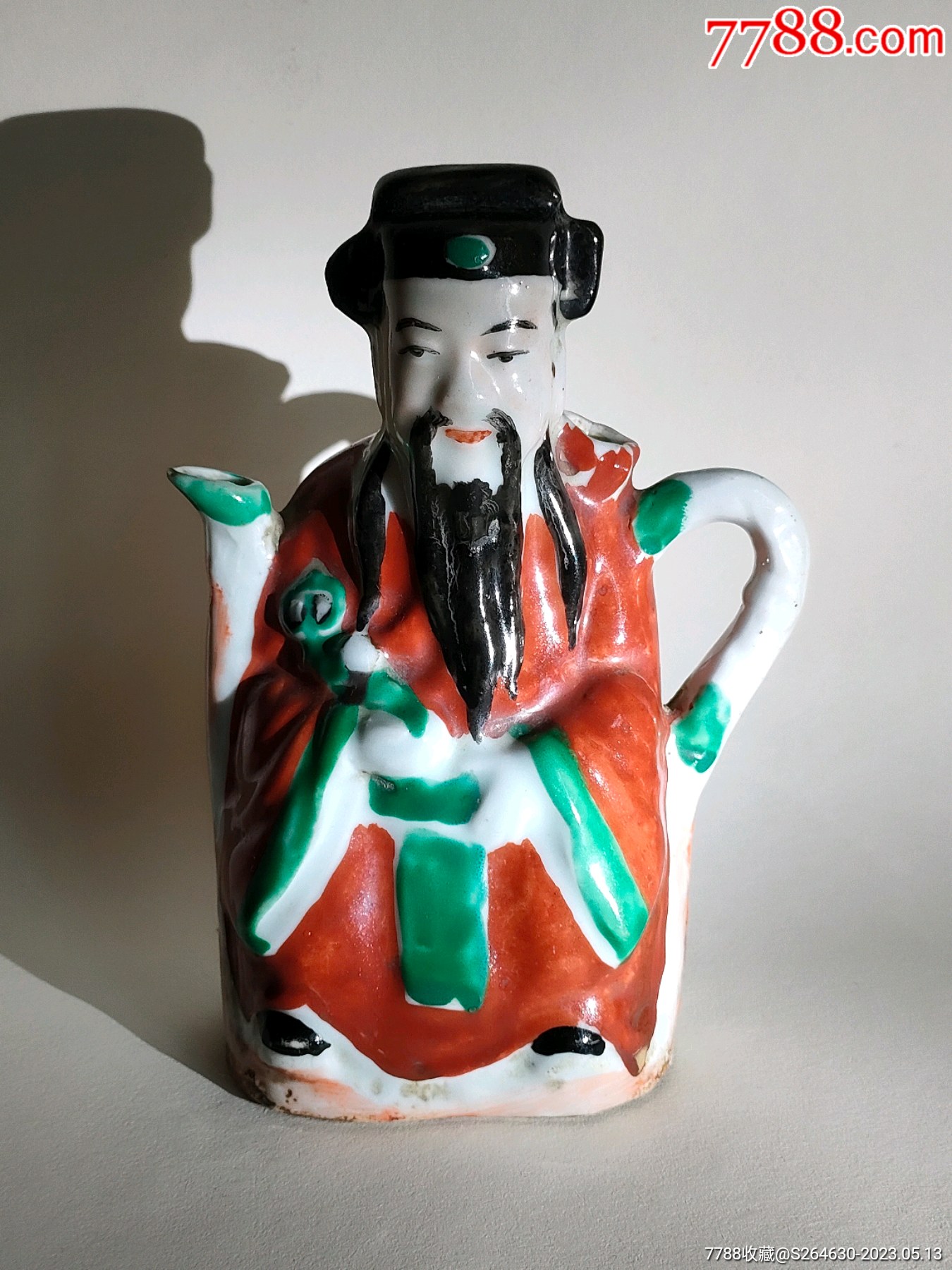 福禄寿三星人物瓷壶-价格:1388元-se93874399-雕塑瓷/瓷雕-零售-7788收藏__收藏热线