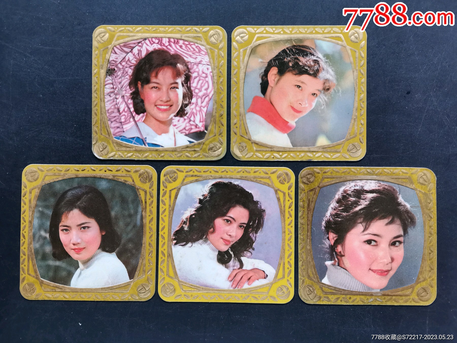 1981年电影明星（刘晓庆、陈冲、李秀明）等年历片一套5张_年历卡_小城往事【7788收藏__收藏热线】