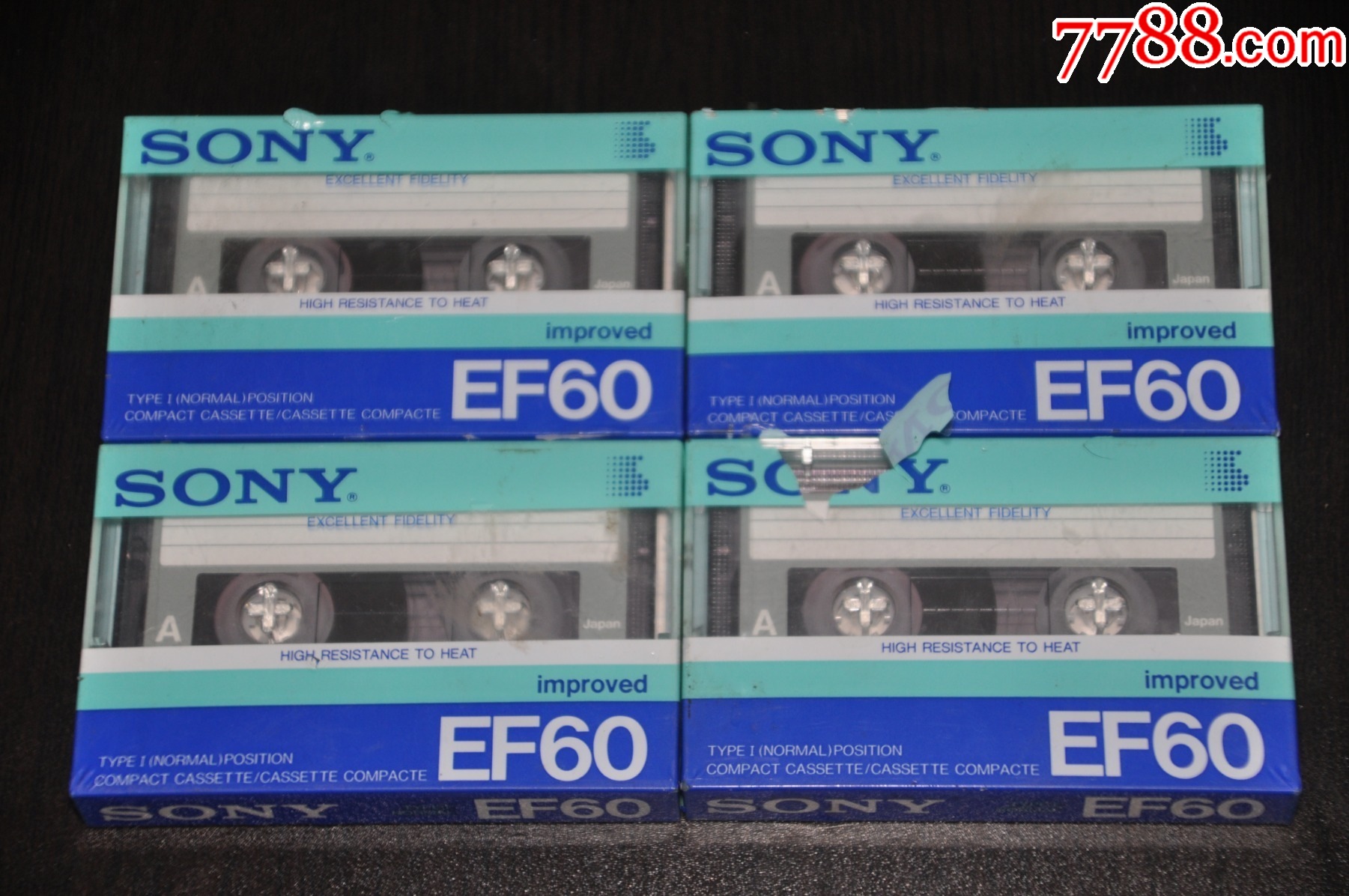 四盒SONY-EF60_磁带/卡带_宏伟爱好收藏【7788收藏__收藏热线】