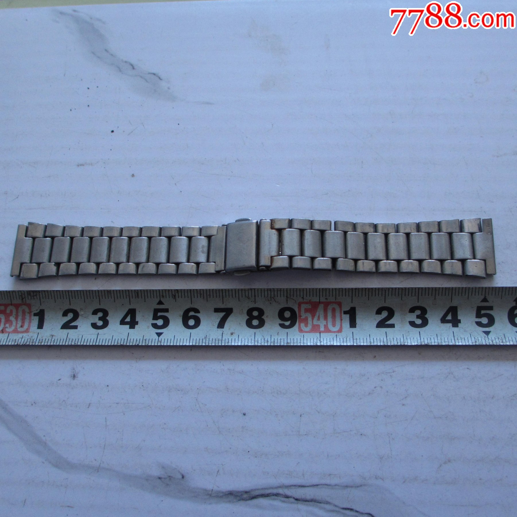 还新！方块三方珠链节【18MM】折叠手表带！【十一】【净总长15.5厘米】-价格:28元-se94447444-表带/表链-零售-7788收藏__收藏热线