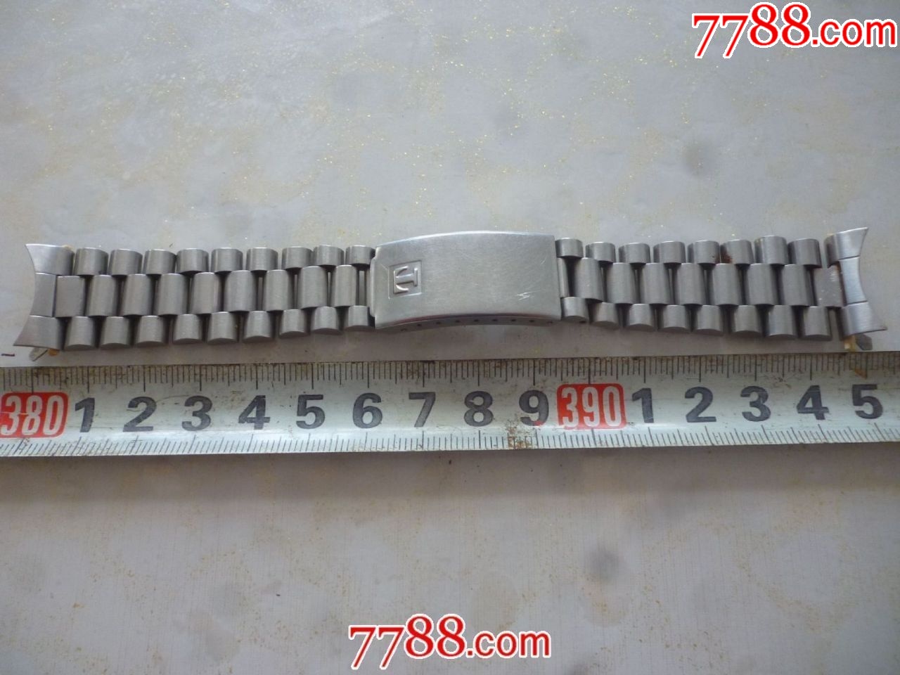 从瑞士原装【天梭】表拆下来的\不锈钢【天梭】-【20MM\弯头】男士古董老表带！-价格:98元-se94447454-表带/表链-零售-7788收藏__收藏热线