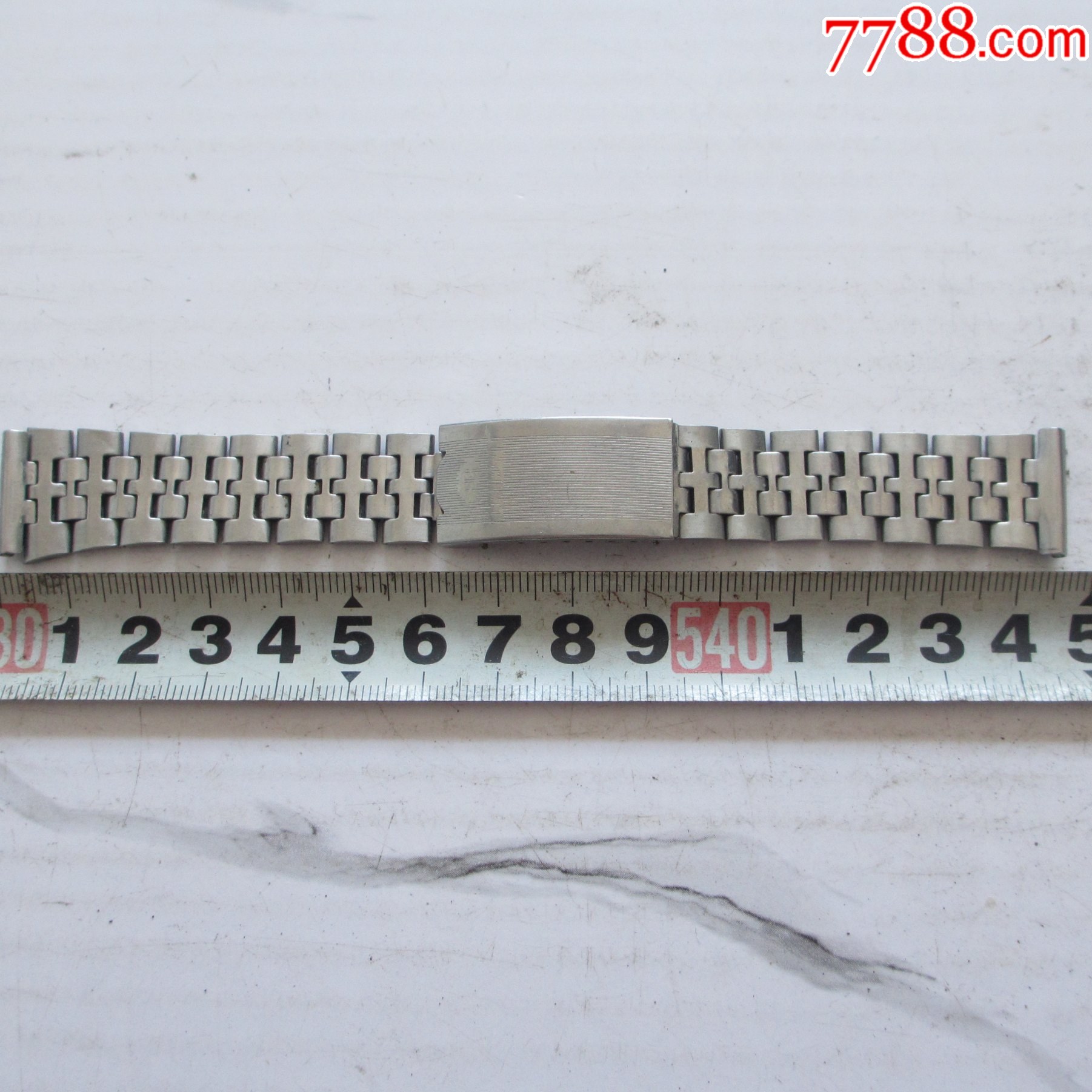 不锈钢折叠实芯\散珠【双狮18MM】男表【平头】男士折叠古董老表带一条！【2】-价格:25元-se94687320-表带/表链-零售-7788收藏__收藏热线