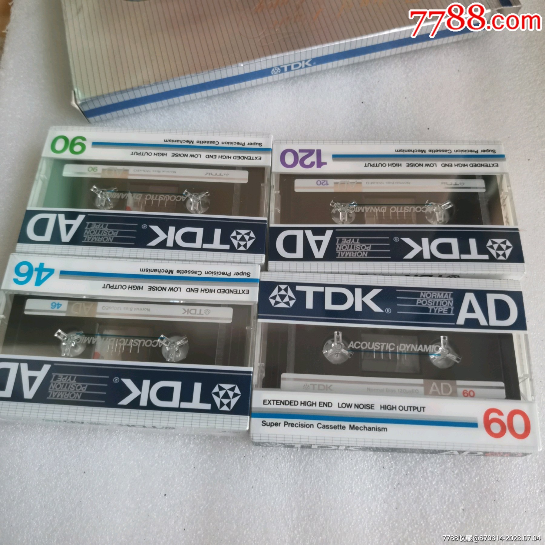 TDK空白磁带未拆封四盘套装种类不同-价格:400元-se94852398-磁带/卡带-零售-7788收藏__收藏热线