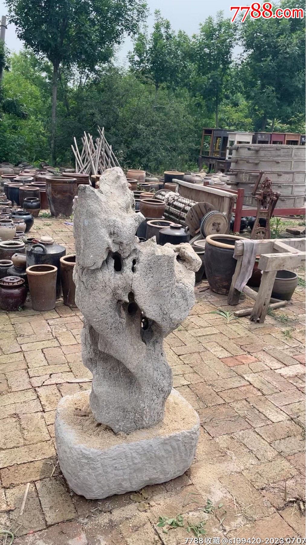 老赏石，高123厘米。-价格:4980元-se94922090-太湖石-零售-7788收藏__收藏热线