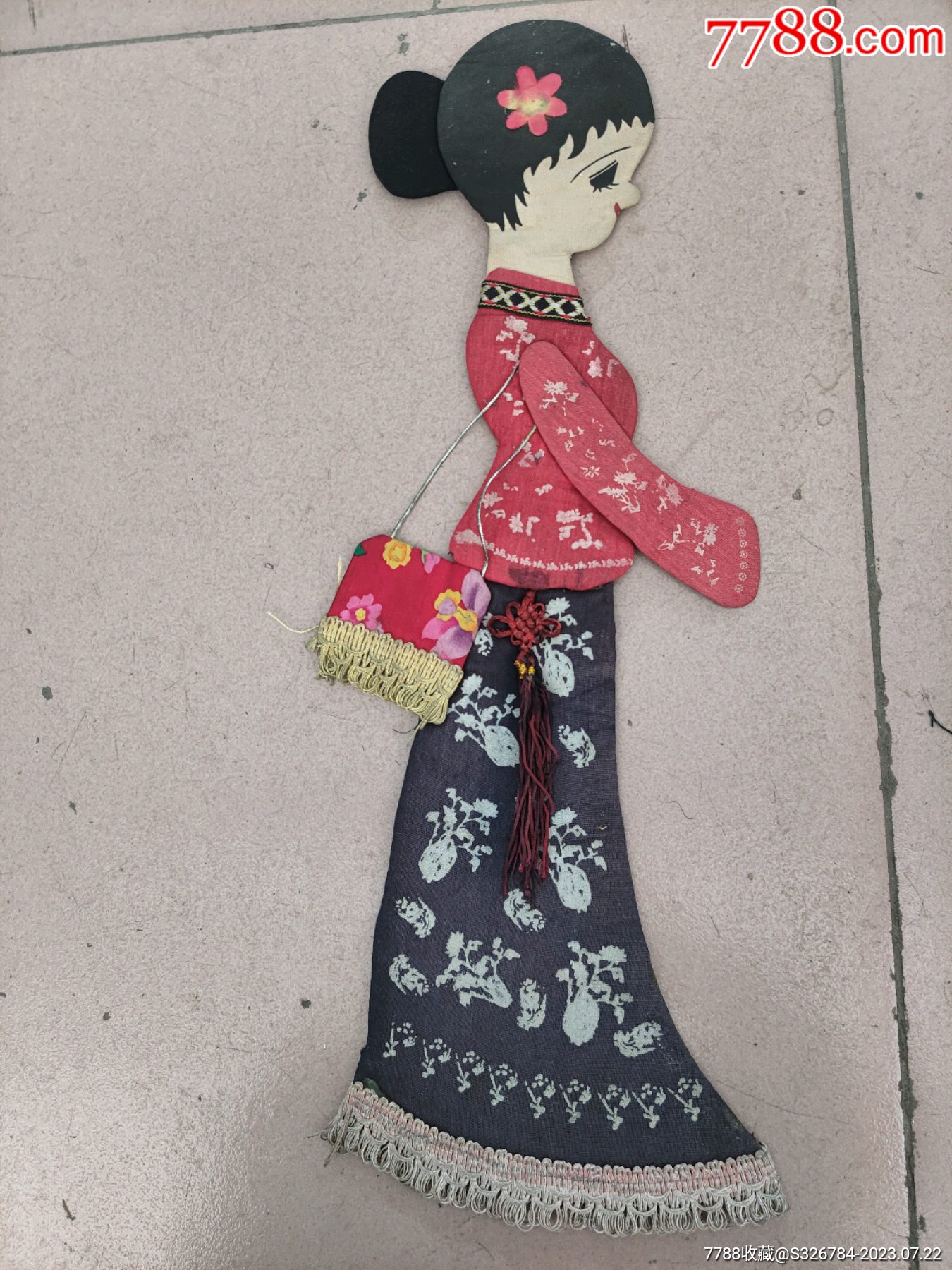 纯手工制作的布艺美女一个-价格:88元-se95189995-丝织原料-零售-7788收藏__收藏热线