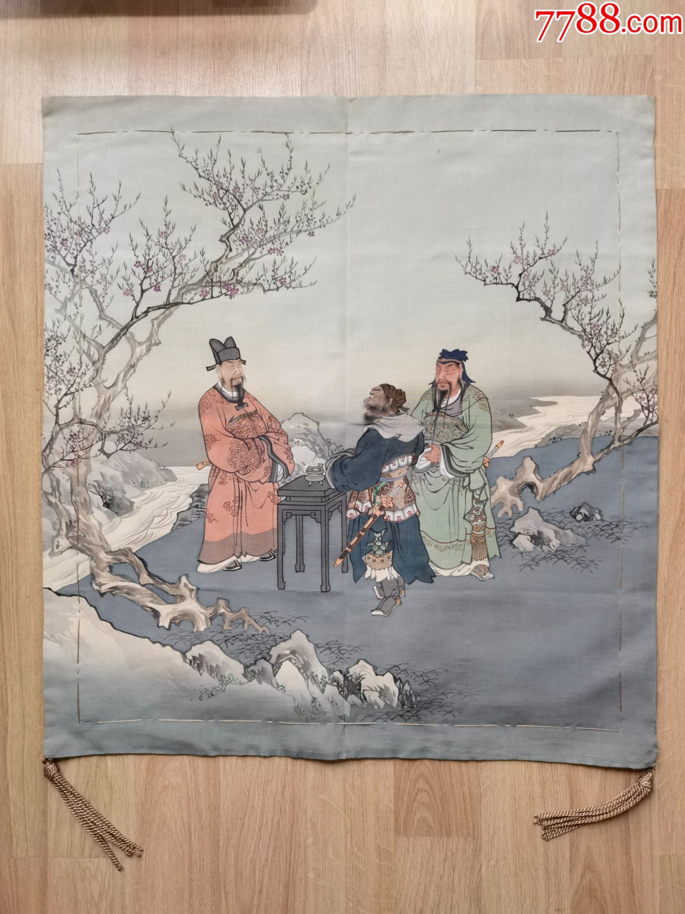 日本织绣彩绘----《桃园三结义》-价格:7800元-se95289724-其他织绣画-零售-7788收藏__收藏热线