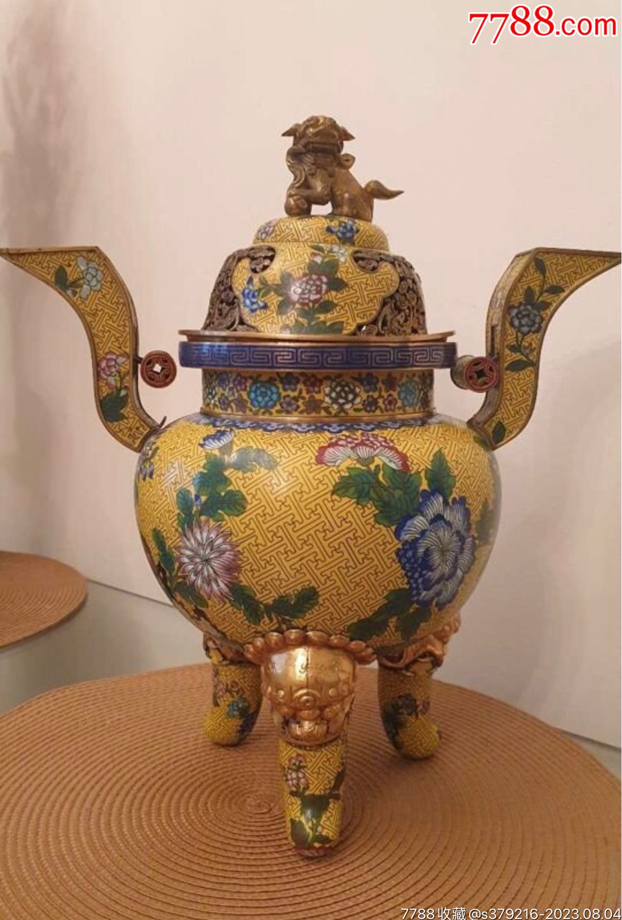 老天利制大型器件香炉33cm全网*低价-价格:28888元-se95418550-景泰蓝/珐琅-零售-7788收藏__收藏热线