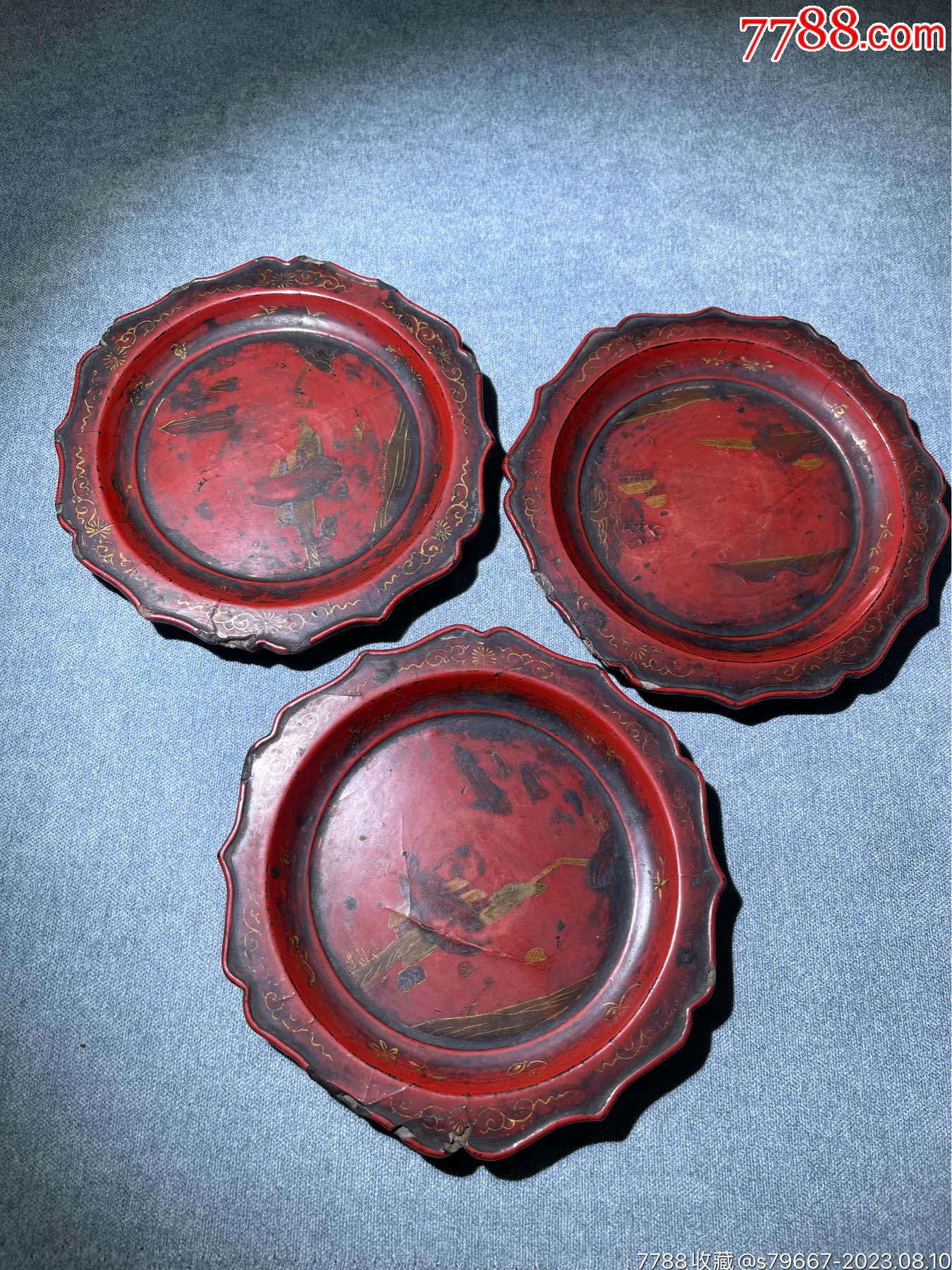 宋代葵花压边皮灰皮麻漆盘-价格:12888元-se95533445-漆盘-零售-7788收藏__收藏热线