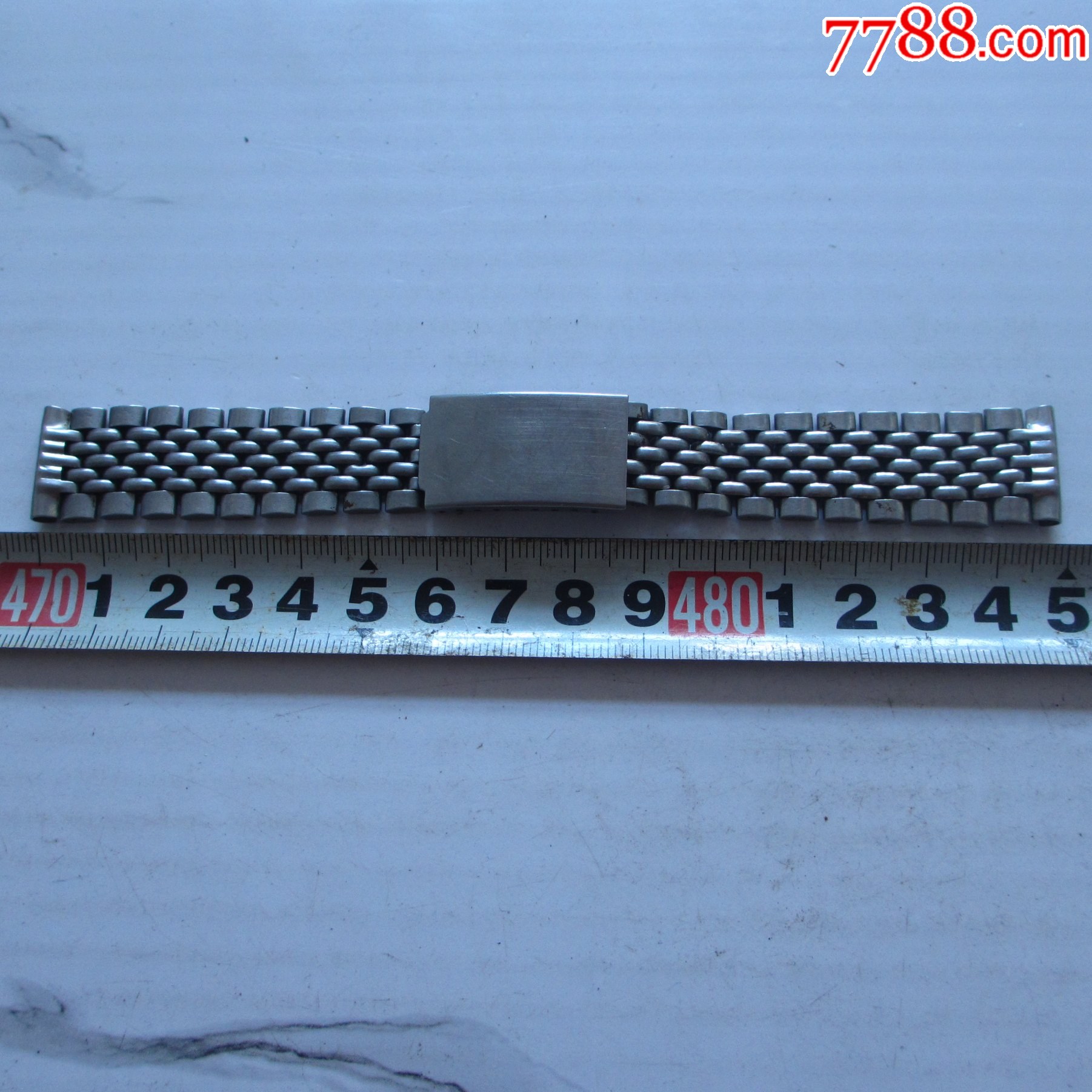 经典怀旧！上海散珠不锈钢【钻石专用\18MM】男士古董老表带一条！【十六】-价格:25元-se95820734-表带/表链-零售-7788收藏__收藏热线