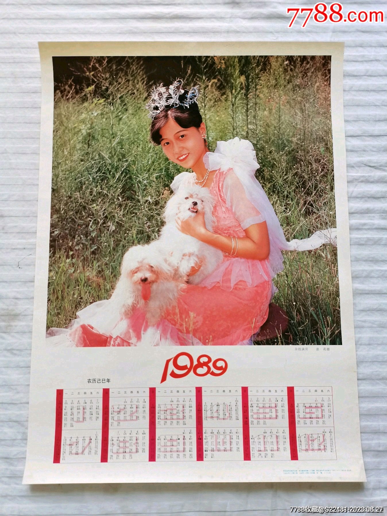 1989年，杂技演员-价格:35元-se95842448-年画/宣传画-零售-7788收藏__收藏热线