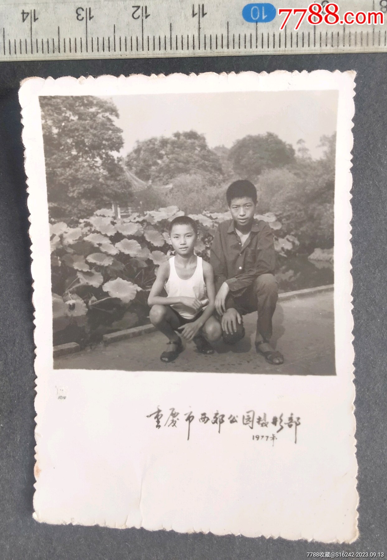 重庆市西郊公园1977年-价格:4元-se96161690-老照片-零售-7788收藏__收藏热线