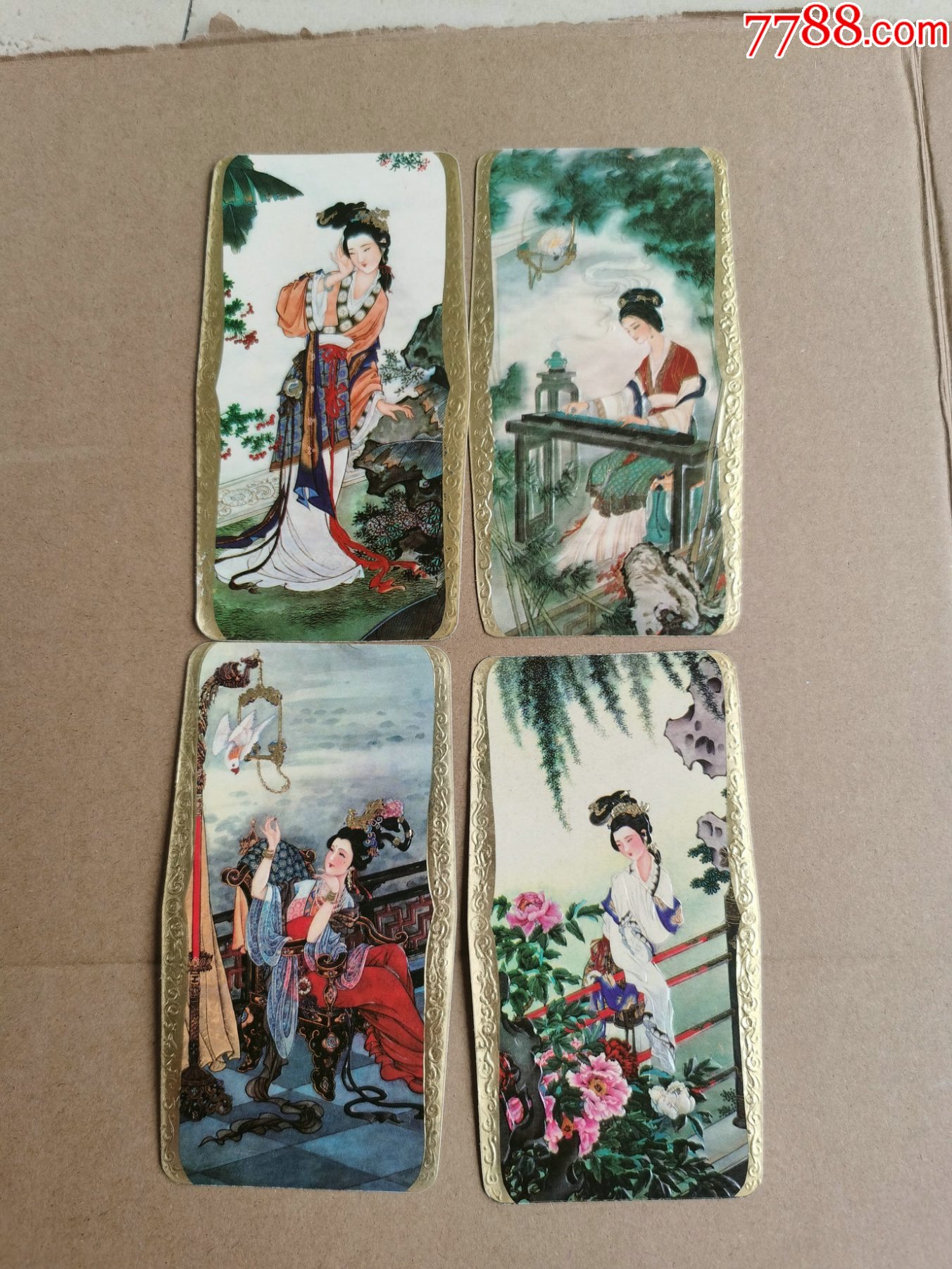 1981年-古代美女图-年历片-4张全-价格:25元-se96183674-年历卡/片-零售-7788收藏__收藏热线