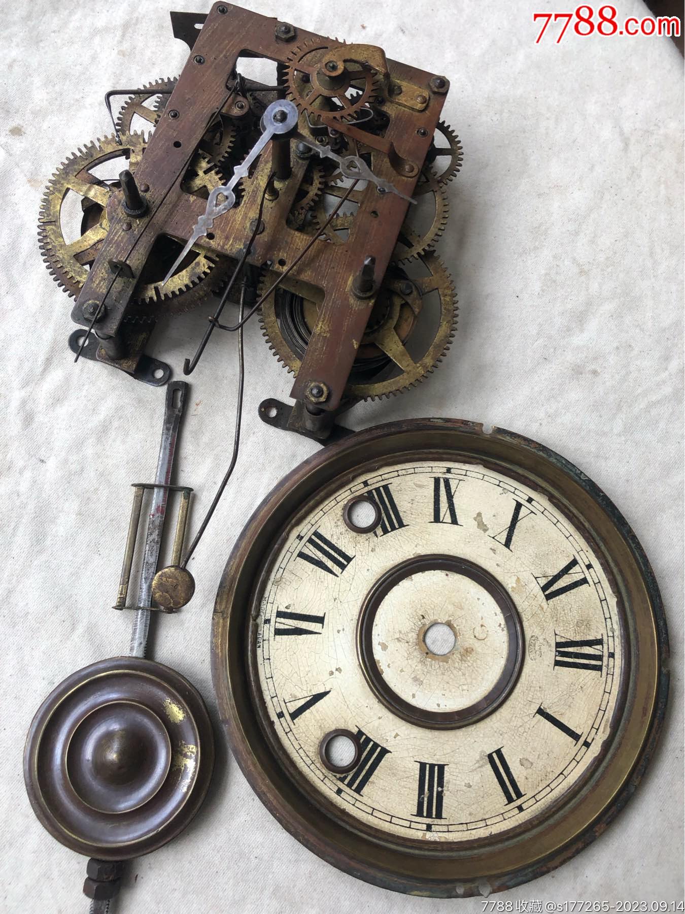 座钟机芯_座钟/落地钟_图片欣赏_收藏价格_7788烟标收藏