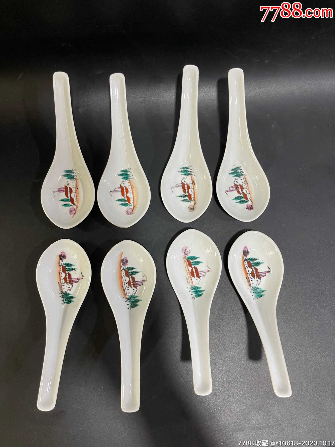 文*汤勺8根全品完整-价格:200元-se96768922-彩绘瓷/彩瓷-零售-7788收藏__收藏热线