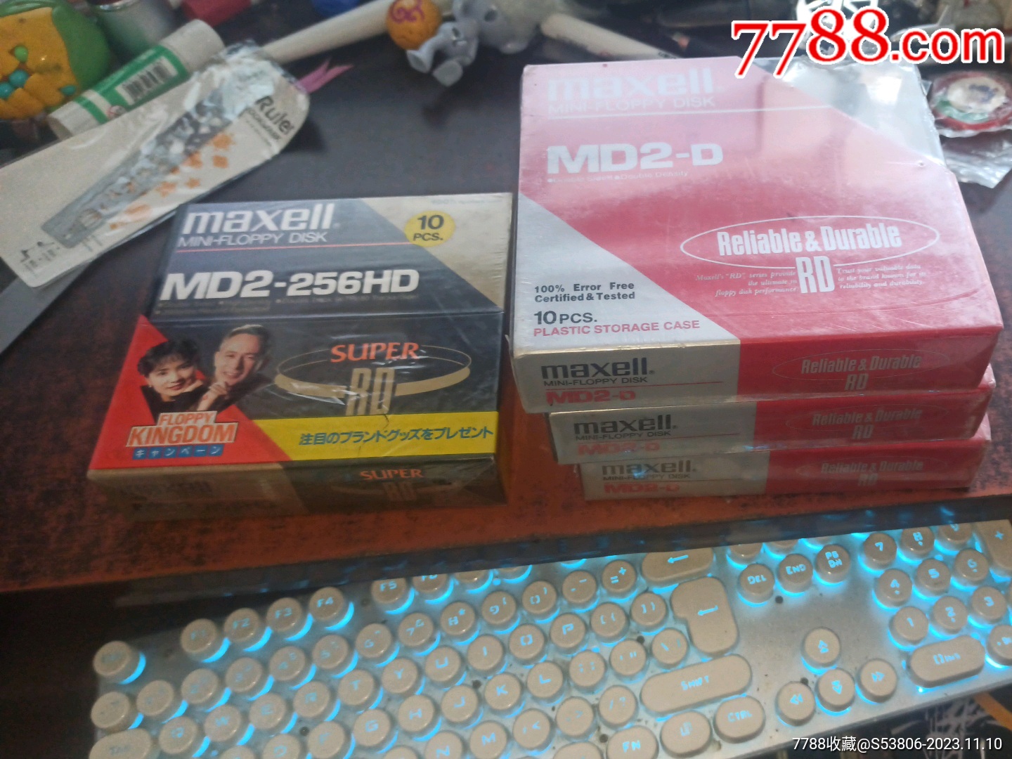 MD2-D软盘3盒+MD2-256HD（共4盒合售，均全新未开封）_移动存储_图片欣赏_收藏价格_7788连环画