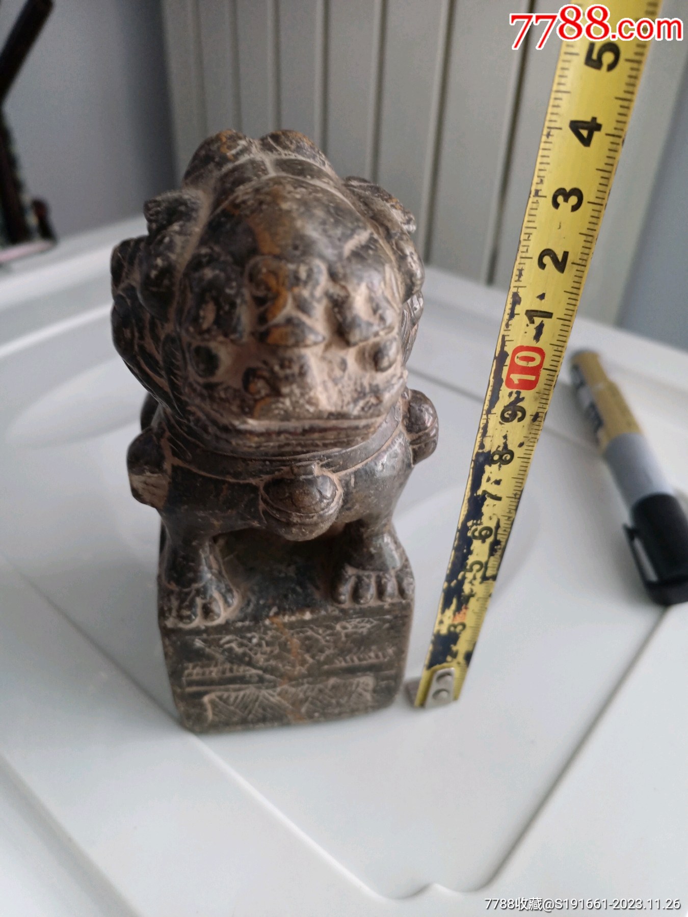 11812：明代石狮子-价格:15888元-se97536909-石狮/石雕塑-零售-7788收藏__收藏热线