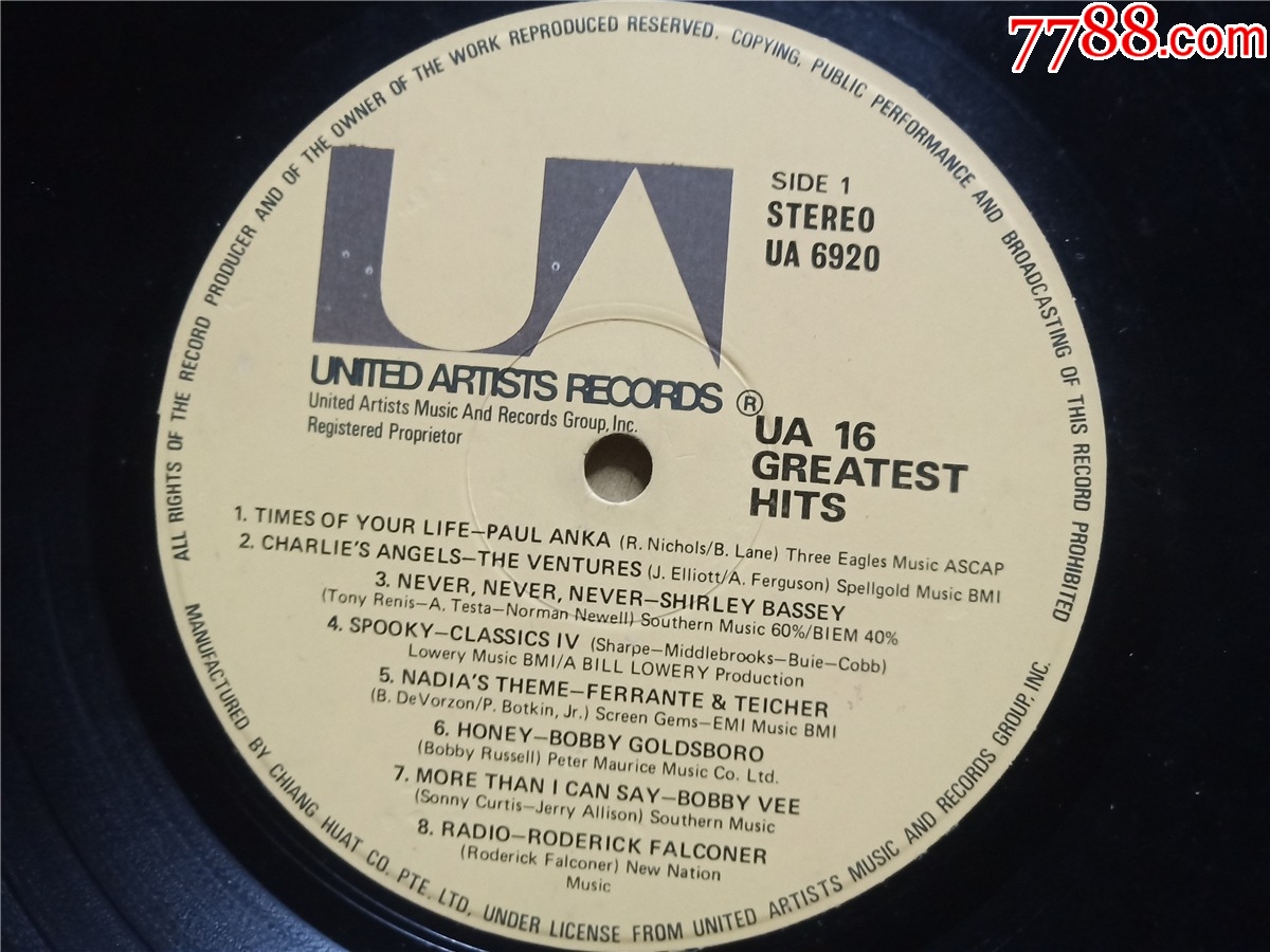 原声配乐JAMES－BOND－ALBUM－TENTH－ANNIVERSARY_老唱片_天朗电器音像店【7788商城】