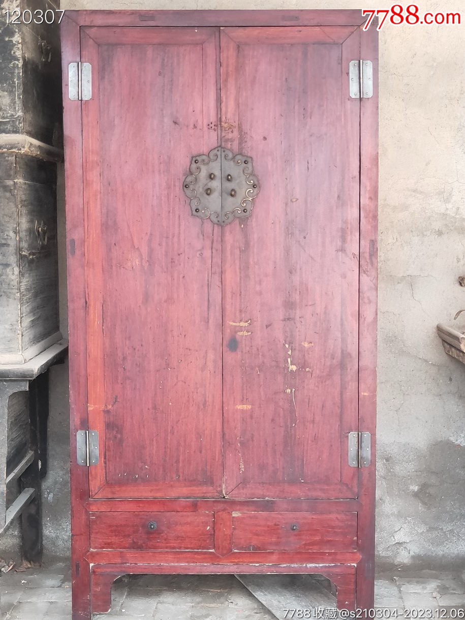 清代老核桃木书柜。品相一流，完整牢固包老尺寸宽96Cm厚57Cm高194Cm_木柜/木橱_图片欣赏_收藏价格_7788烟标收藏