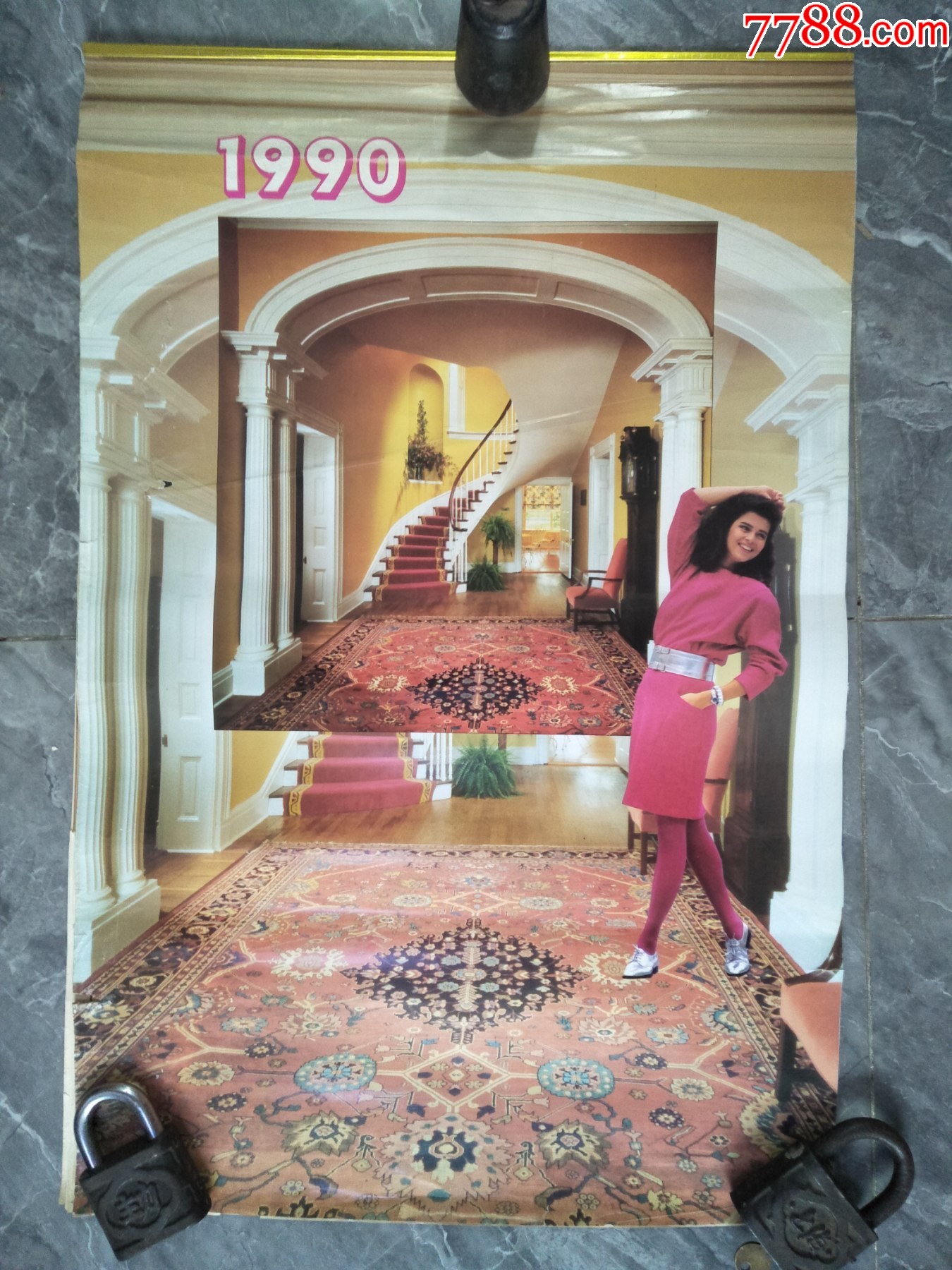 美女挂历1990年美女居室（不缺页）-价格:30元-se98073045-挂历/台历-零售-7788收藏__收藏热线