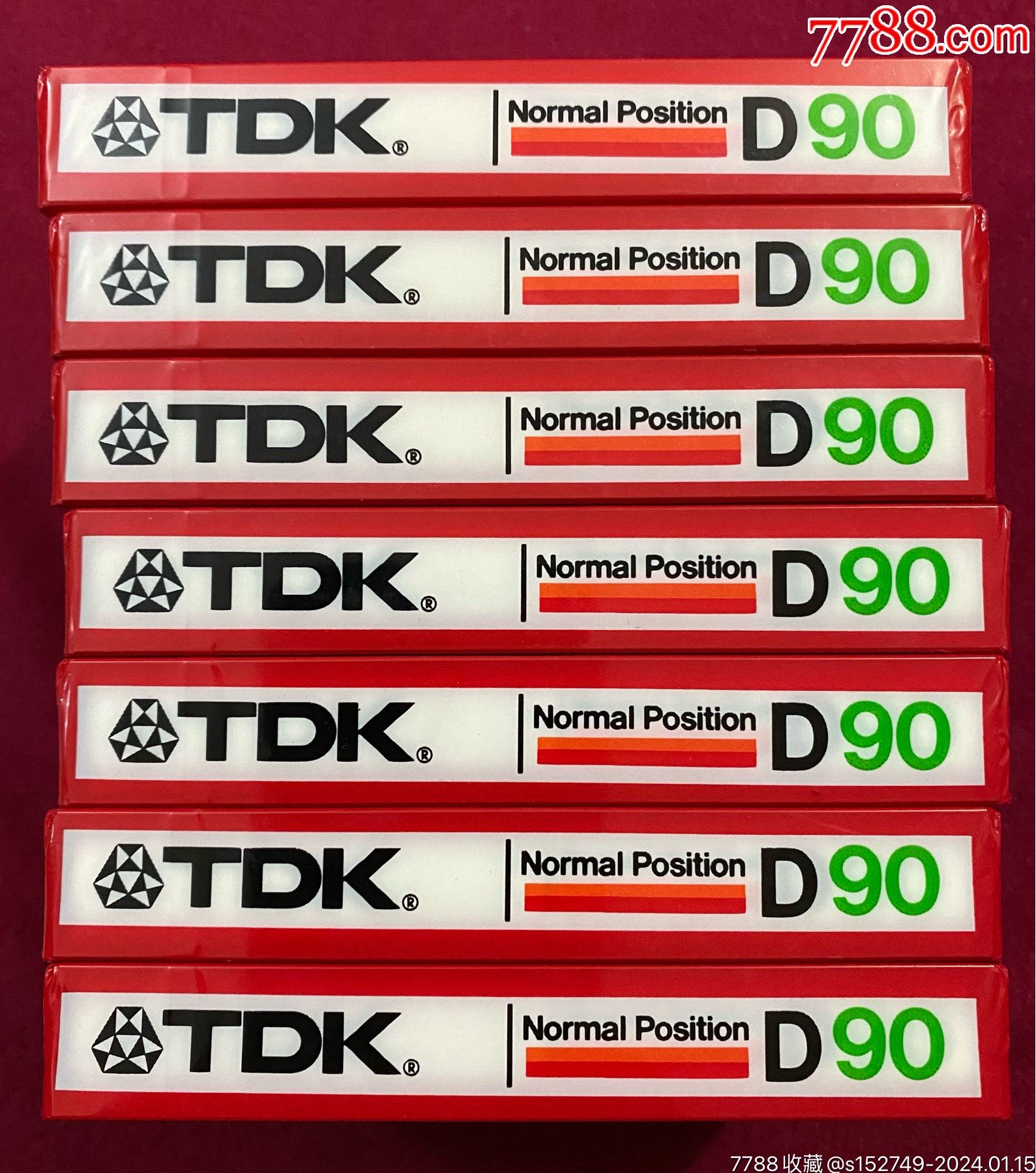 TDK-D90.原版空白卡带.7盘.未拆封_磁带/卡带_寻古收藏铺【7788收藏__收藏热线】