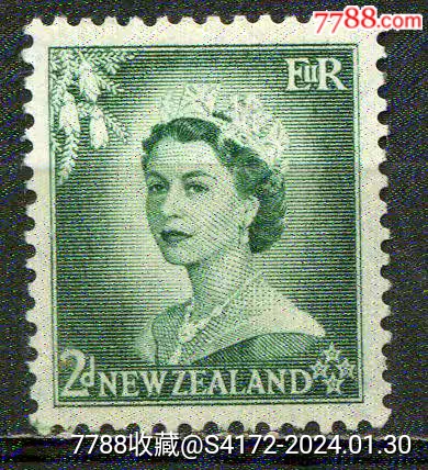新西兰邮票1953-57年伊丽莎白女王2C新~1枚票-价格:50元-se98754220-大洋洲邮票-零售-7788收藏__收藏热线
