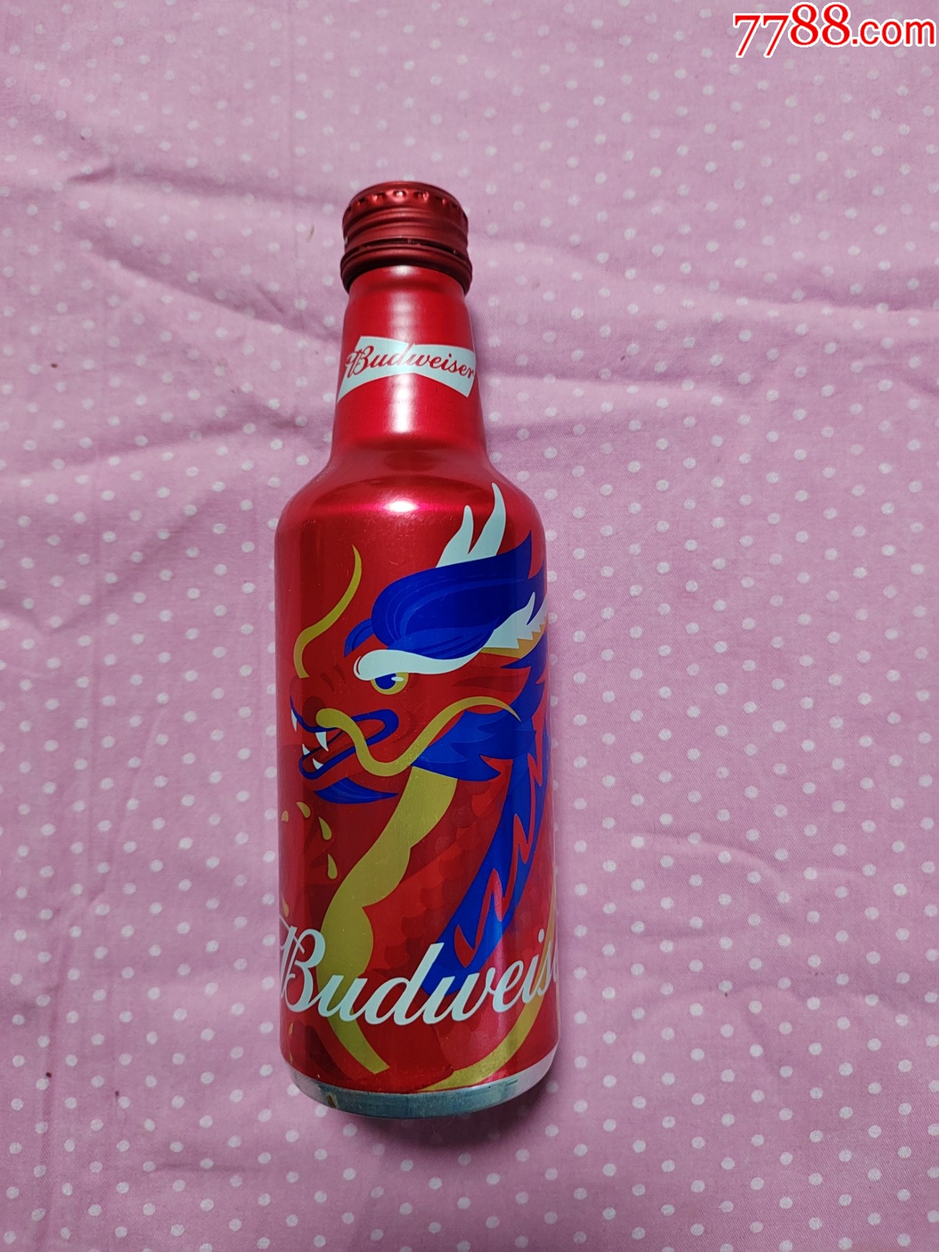 百威2024年龙年铝瓶----9.7度---330ML-价格:6元-se98982555-酒标-零售-7788铜炉收藏