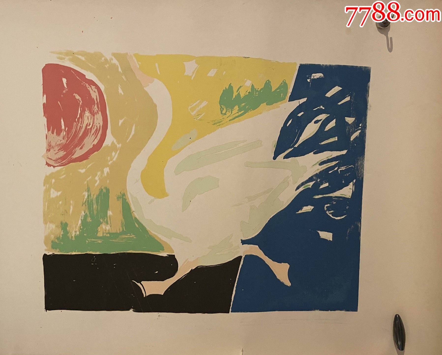 无名版画画片（1）尺寸47公分×37公分_版画原作_方圆斋666【7788收藏__收藏热线】