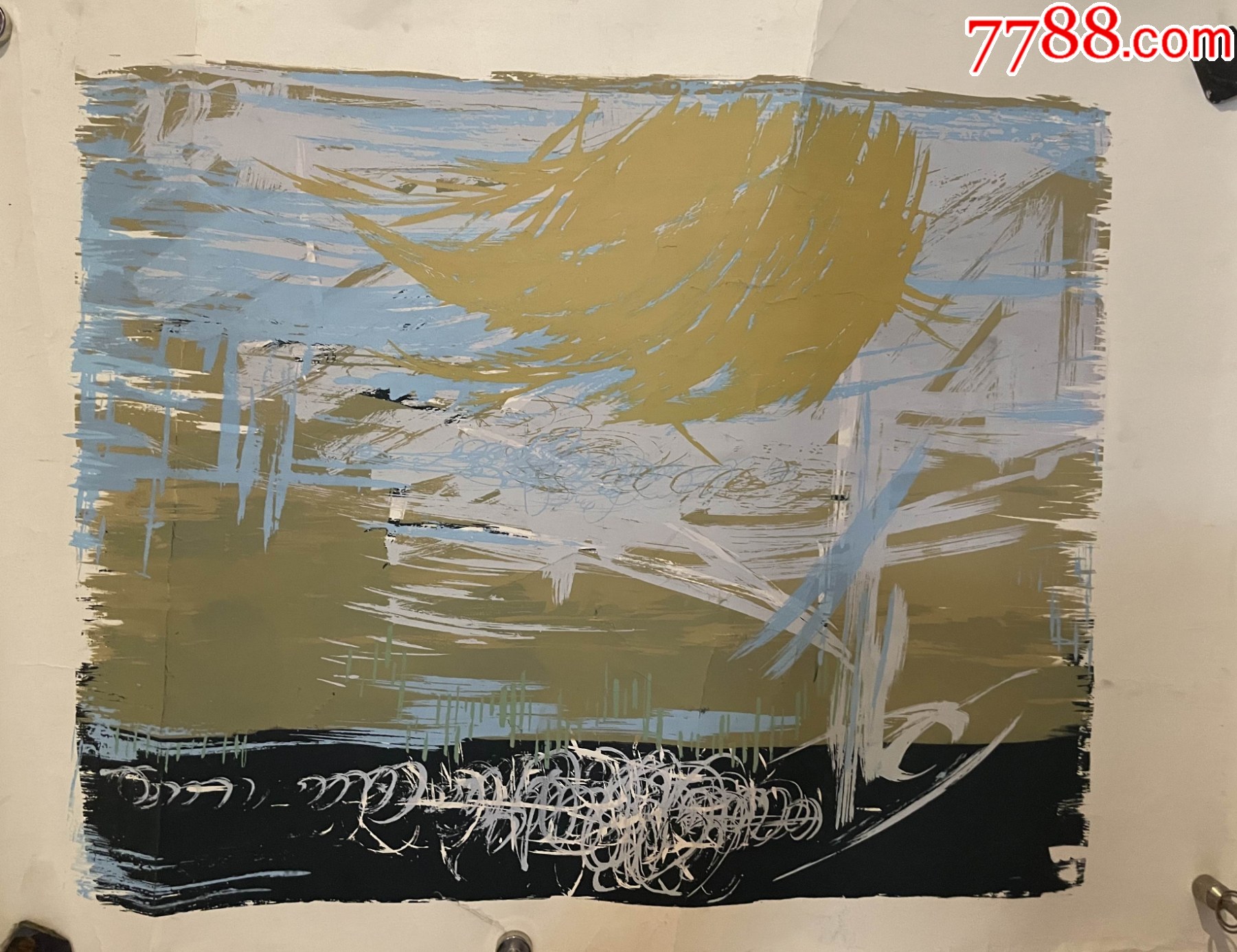 无名版画画片（12）尺寸55公分×44公分_版画原作_方圆斋666【7788收藏__收藏热线】