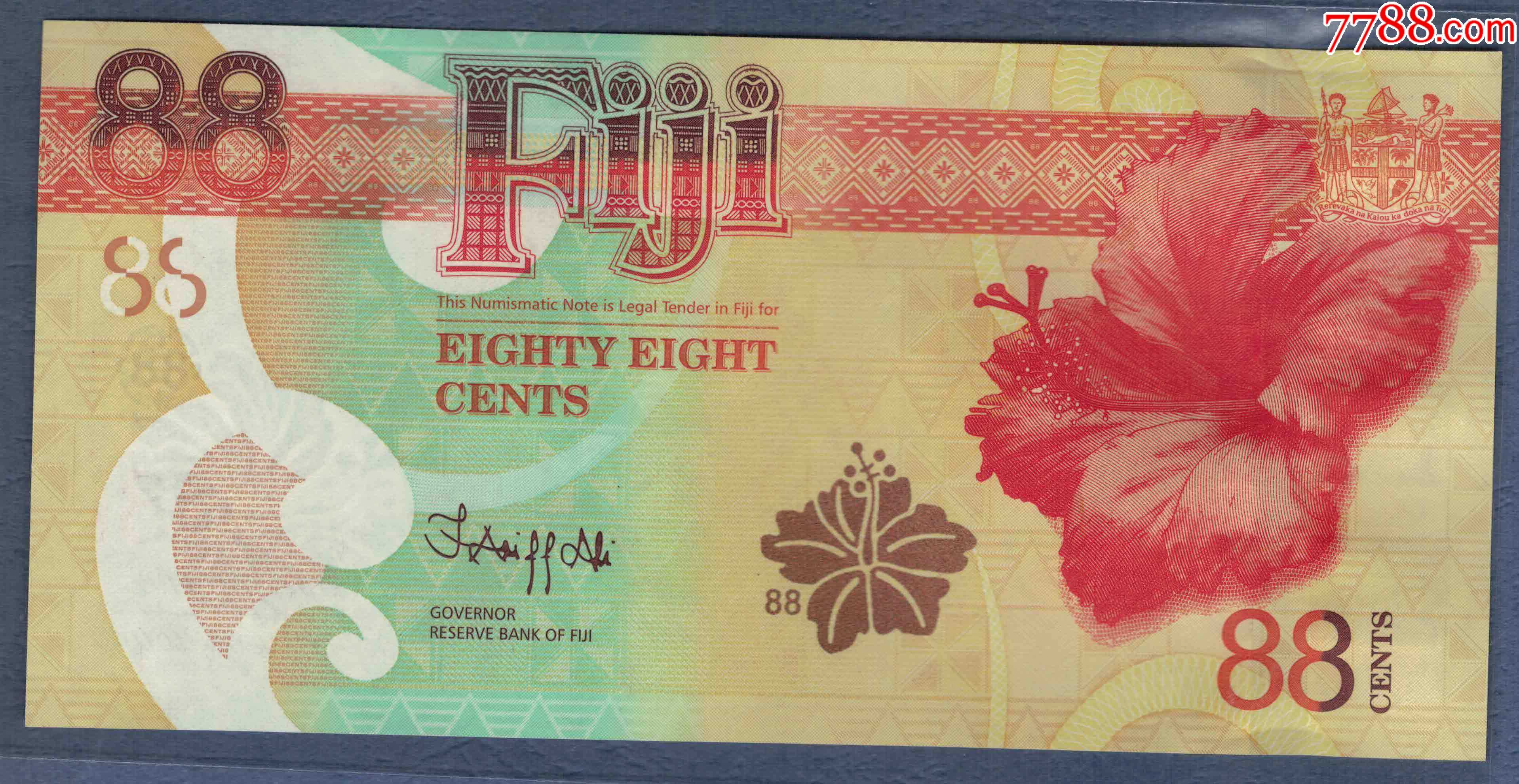 斐济2022年88分财神纪念钞无47大洋洲纸币实物图UNC-价格:135元-se99381312-外国钱币-零售-7788收藏__收藏热线