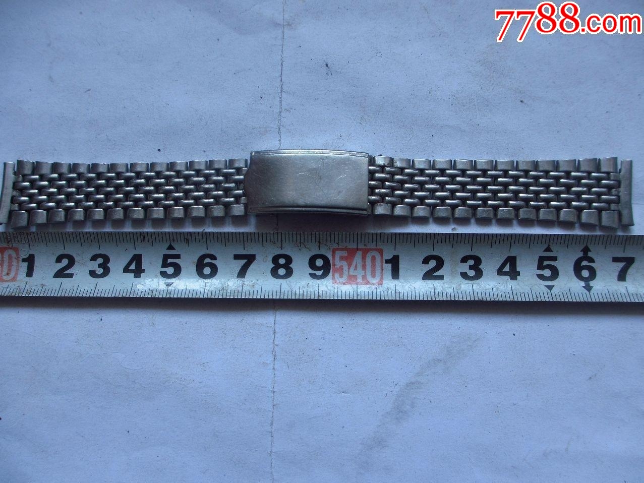 经典怀旧！上海散珠不锈钢【581专用\18MM】男士古董老表带一条！【14】-价格:35元-se101184664-表带/表链-零售-7788收藏__收藏热线