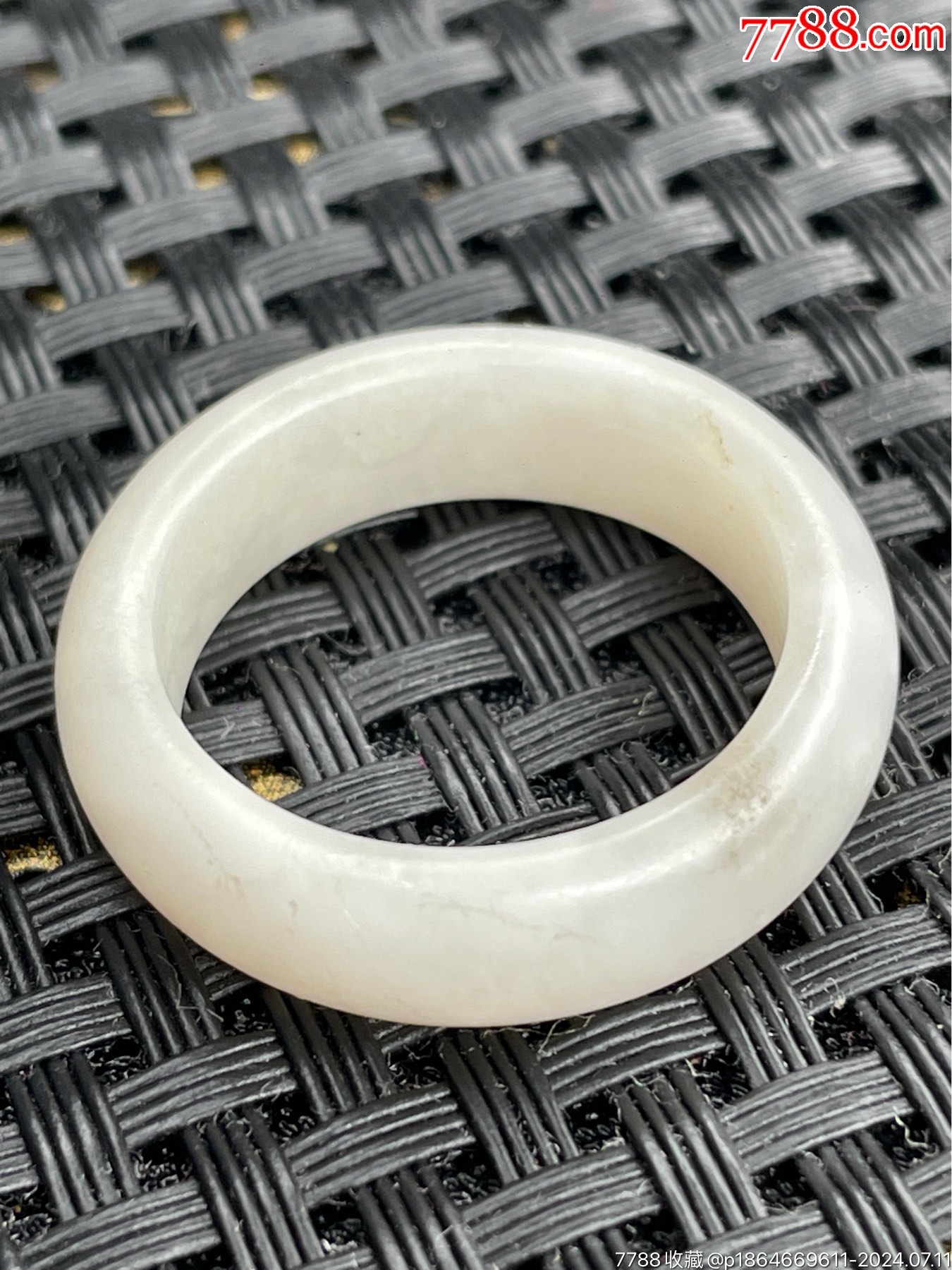 和田白玉指环戒指27x7mm内径20mm-价格:98元-se101635625-和田玉-零售-7788收藏__收藏热线