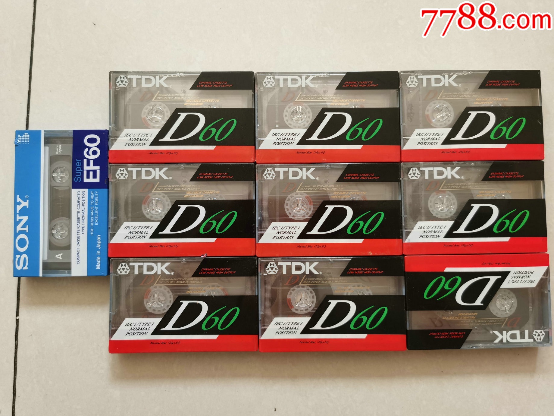 未拆封10个磁带，TDK，D60。-价格:120元-se102276112-磁带/卡带-零售-7788收藏__收藏热线