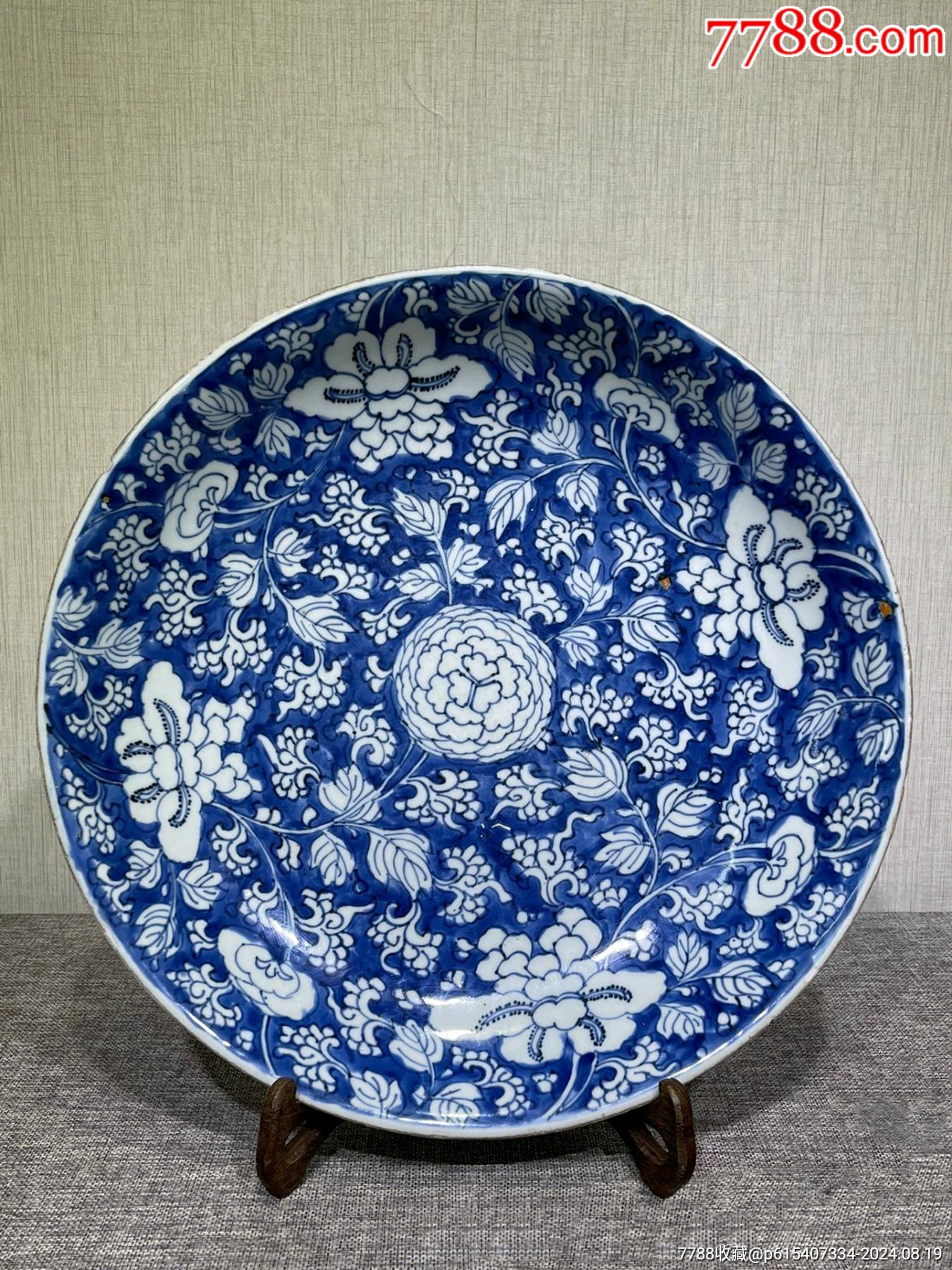 清康熙青花大盘-价格:16888元-se102290242-青花瓷-零售-7788收藏__收藏热线