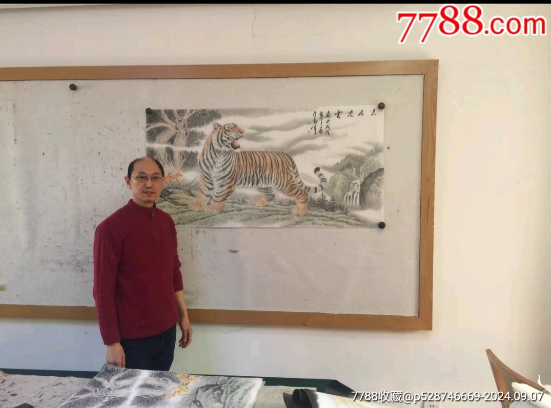 中美协高伟老师作品；尺寸：136x68cm；-价格:2800元-se102604304-花鸟国画原作-零售-7788收藏__收藏热线
