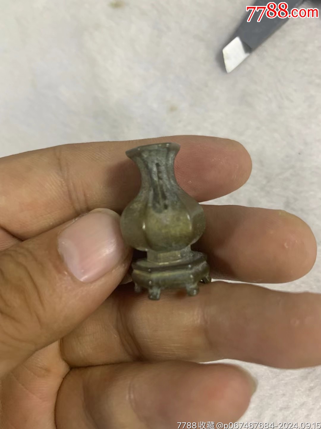 清代白铜小香插-价格:680.0000元-se102732160-香炉/香器-零售-7788收藏__收藏热线