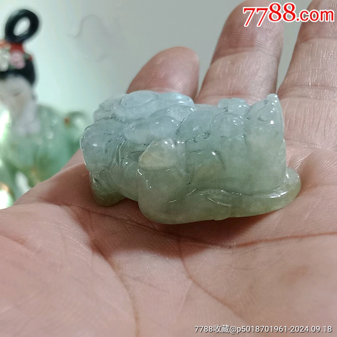 862622-8翡翠貔貅挂件（送证书）-价格:80元-se102783158-翡翠/缅甸玉-零售-7788收藏__收藏热线